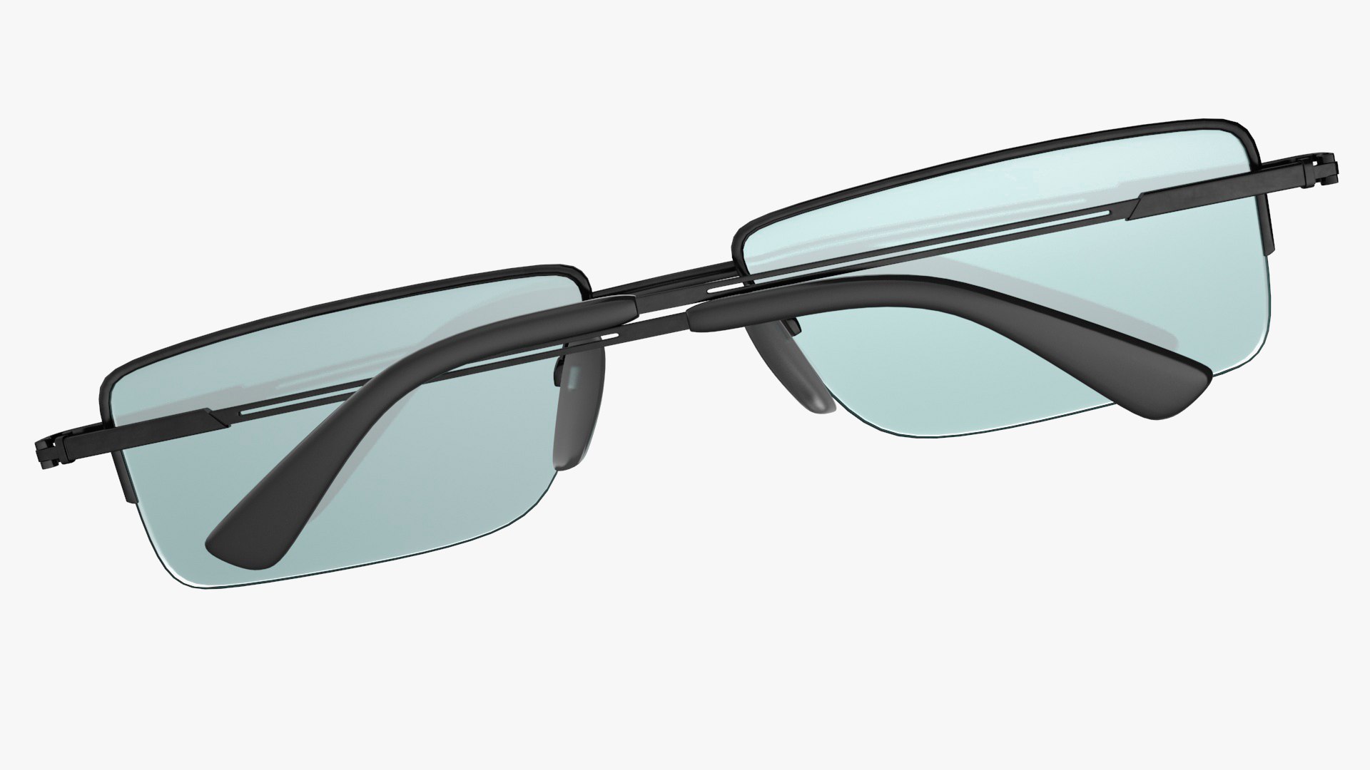 Rectangular Computer Glasses Folded 3D Model - TurboSquid 2146904