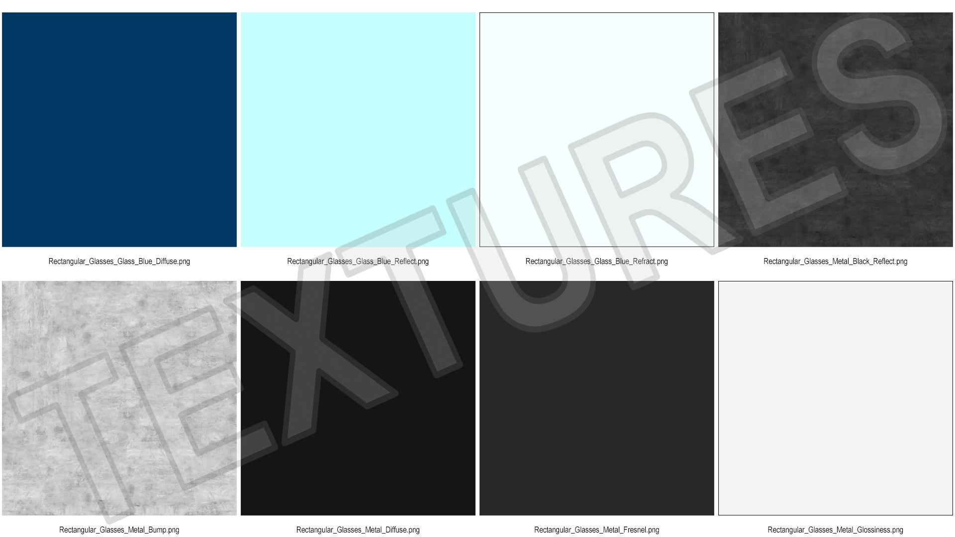 Rectangular Computer Glasses Folded 3D Model - TurboSquid 2146904