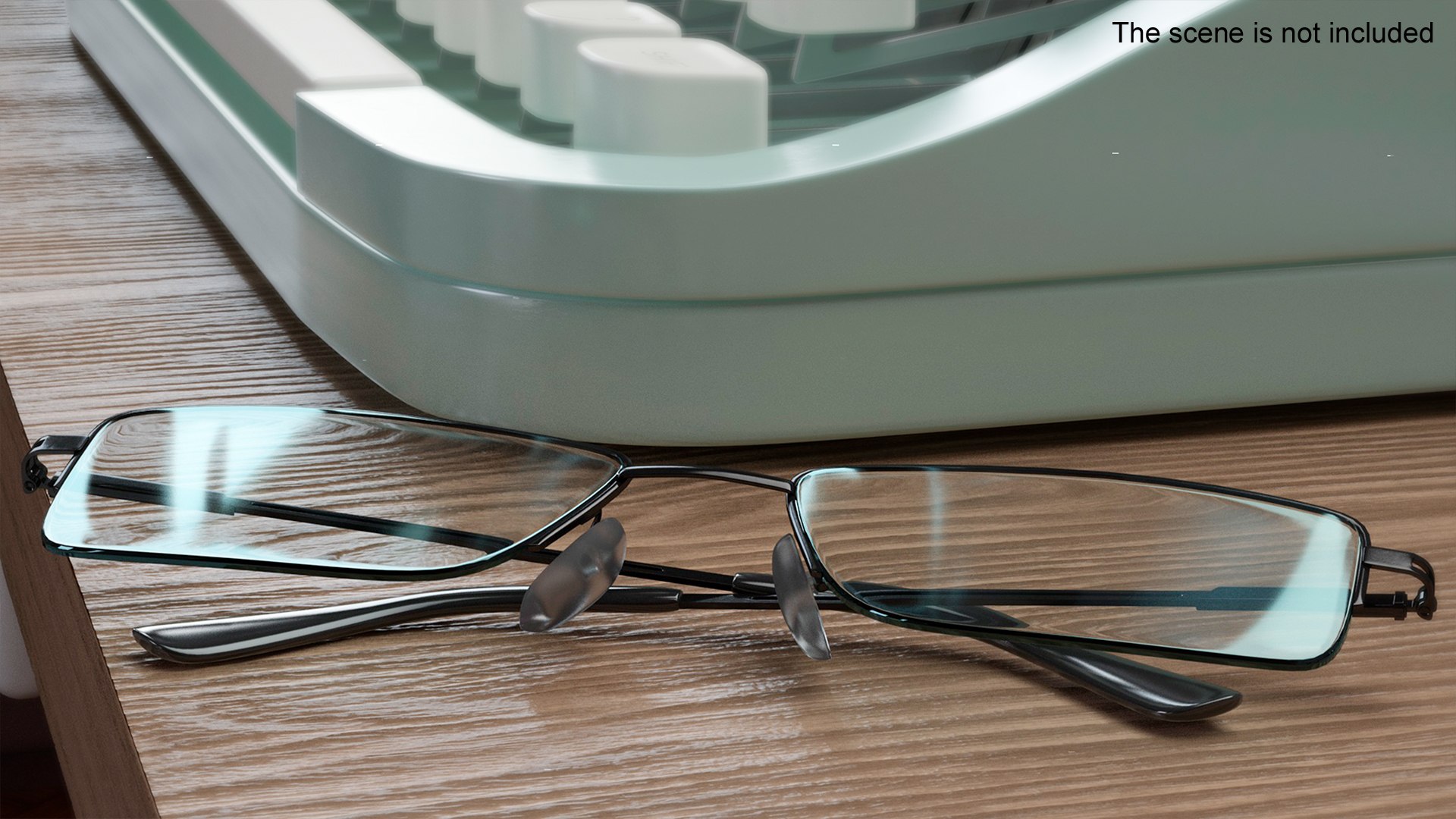 Rectangular Computer Glasses Folded 3D Model - TurboSquid 2146904