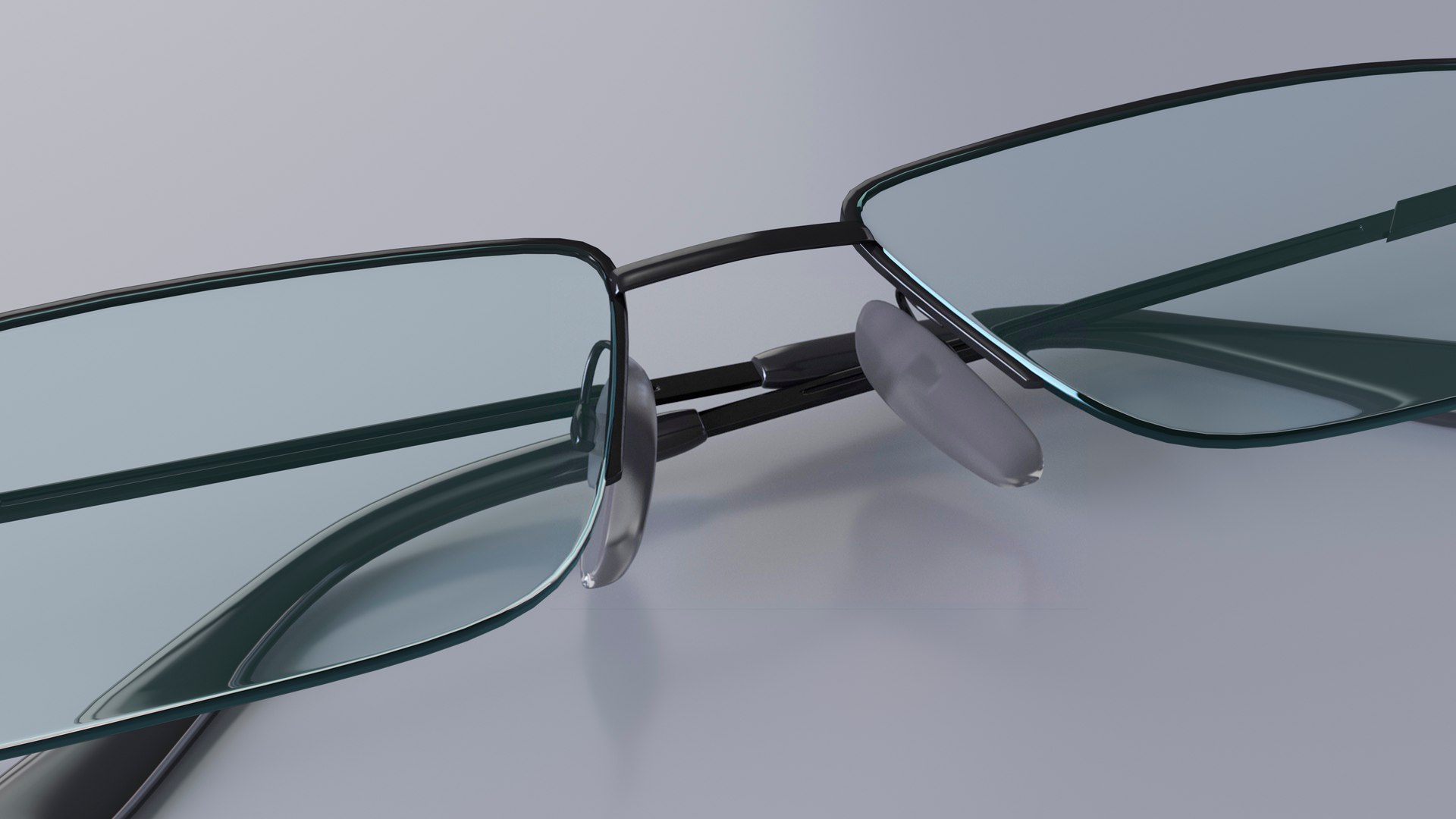 Rectangular Computer Glasses Folded 3D Model - TurboSquid 2146904