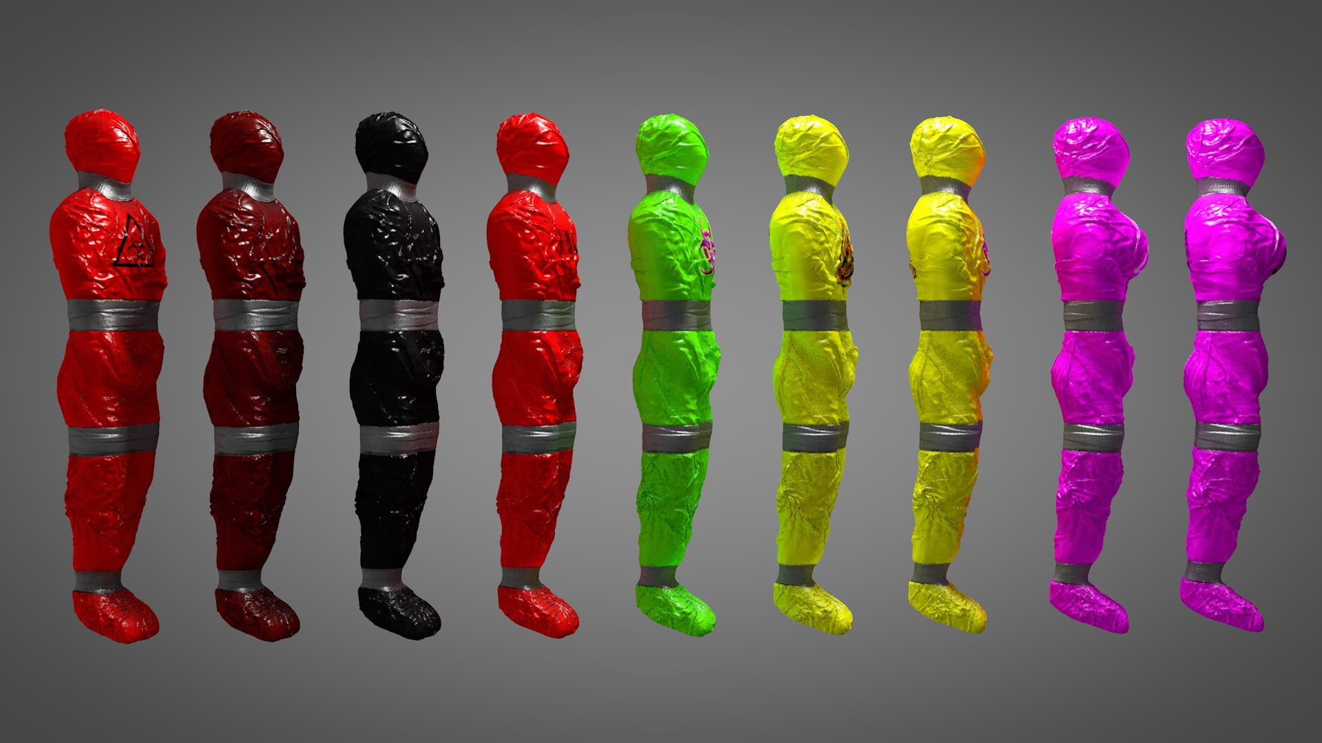 Packed Corpse Male Female Model - TurboSquid 1514651