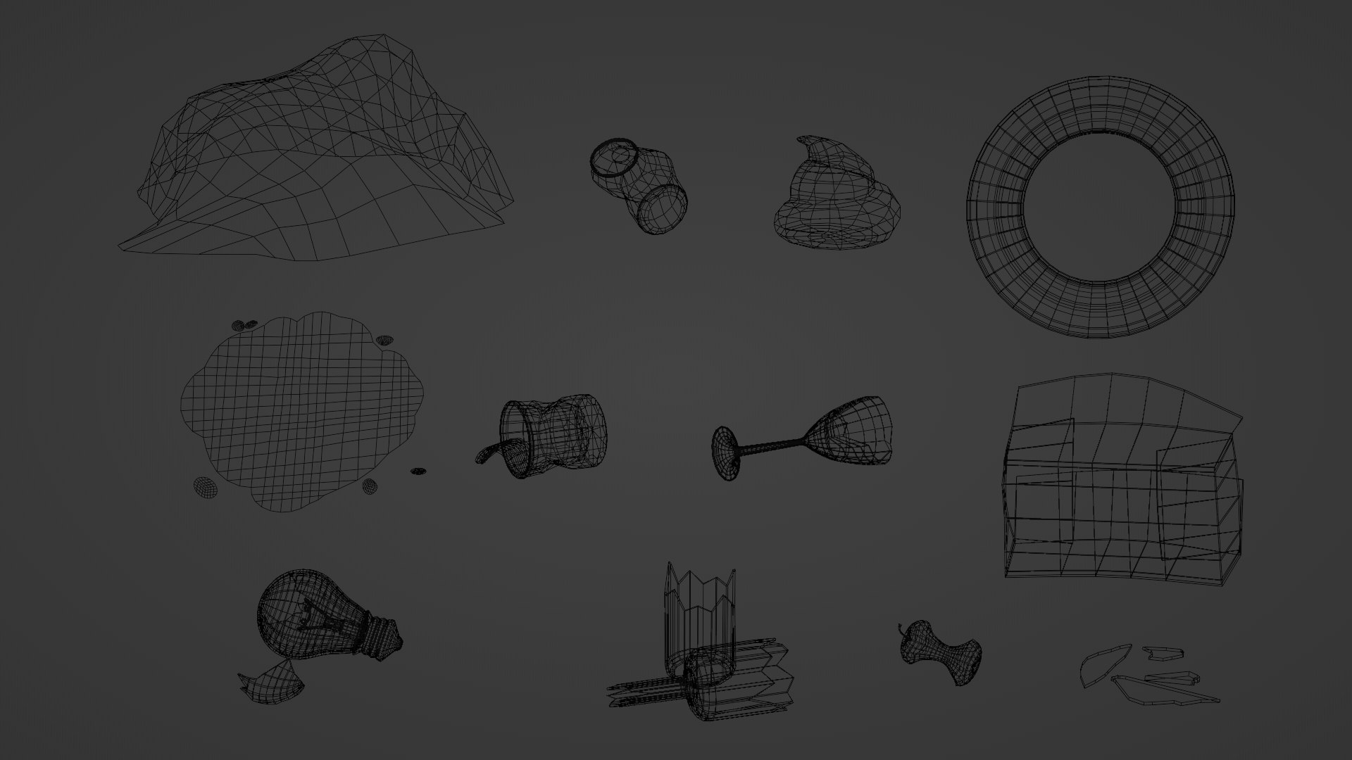 3D Model Cartoon Trash Package - TurboSquid 1874397