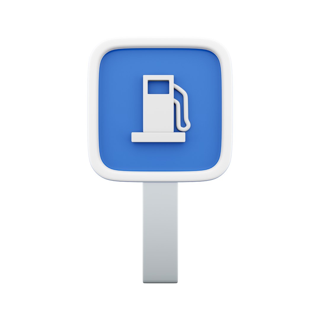 3d Fuel Sign Cartoon Icon Model - TurboSquid 2018170