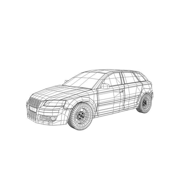 3d a3 car model