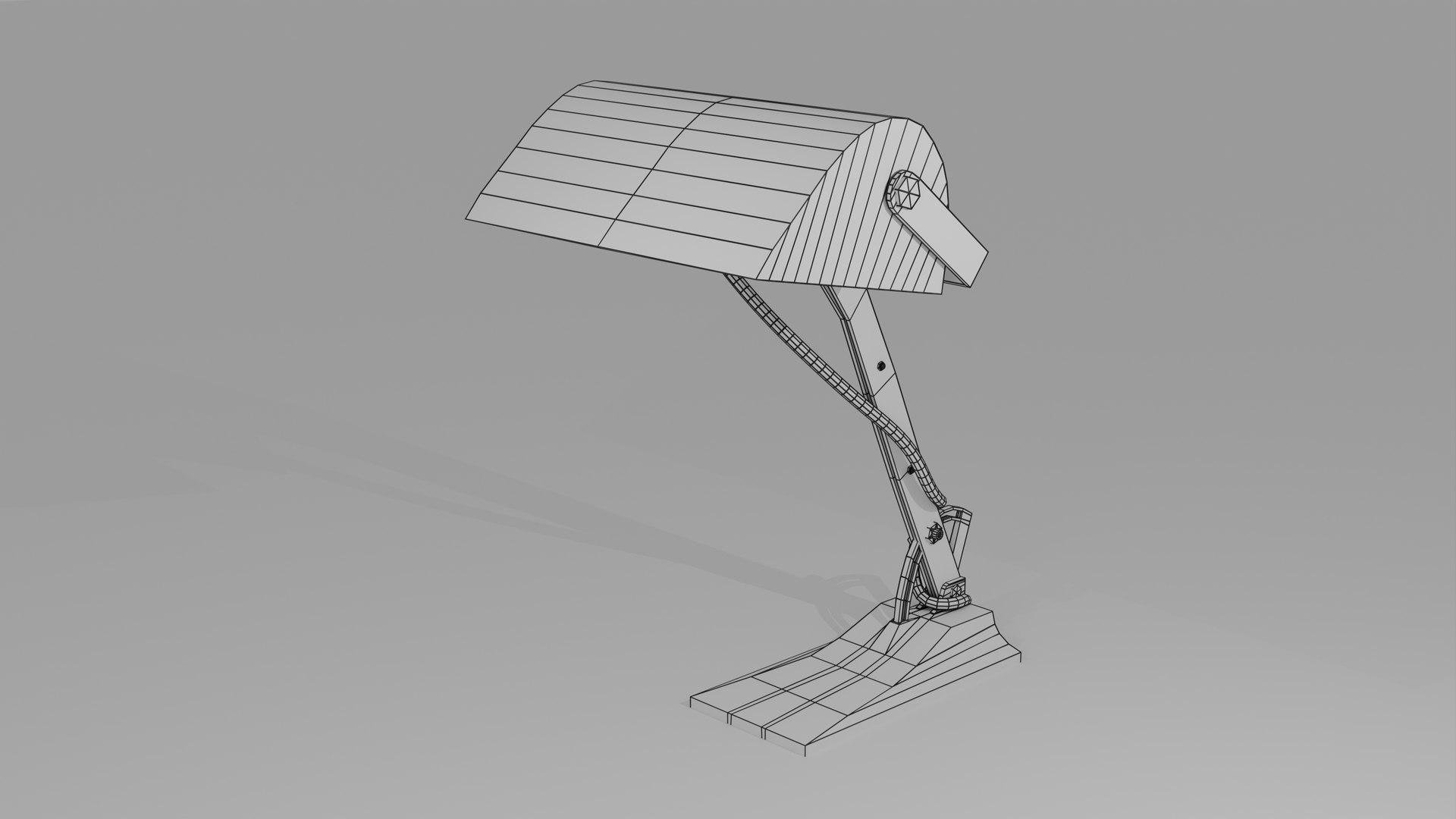3D Painted Banker Desk Lamp Model - TurboSquid 2282896