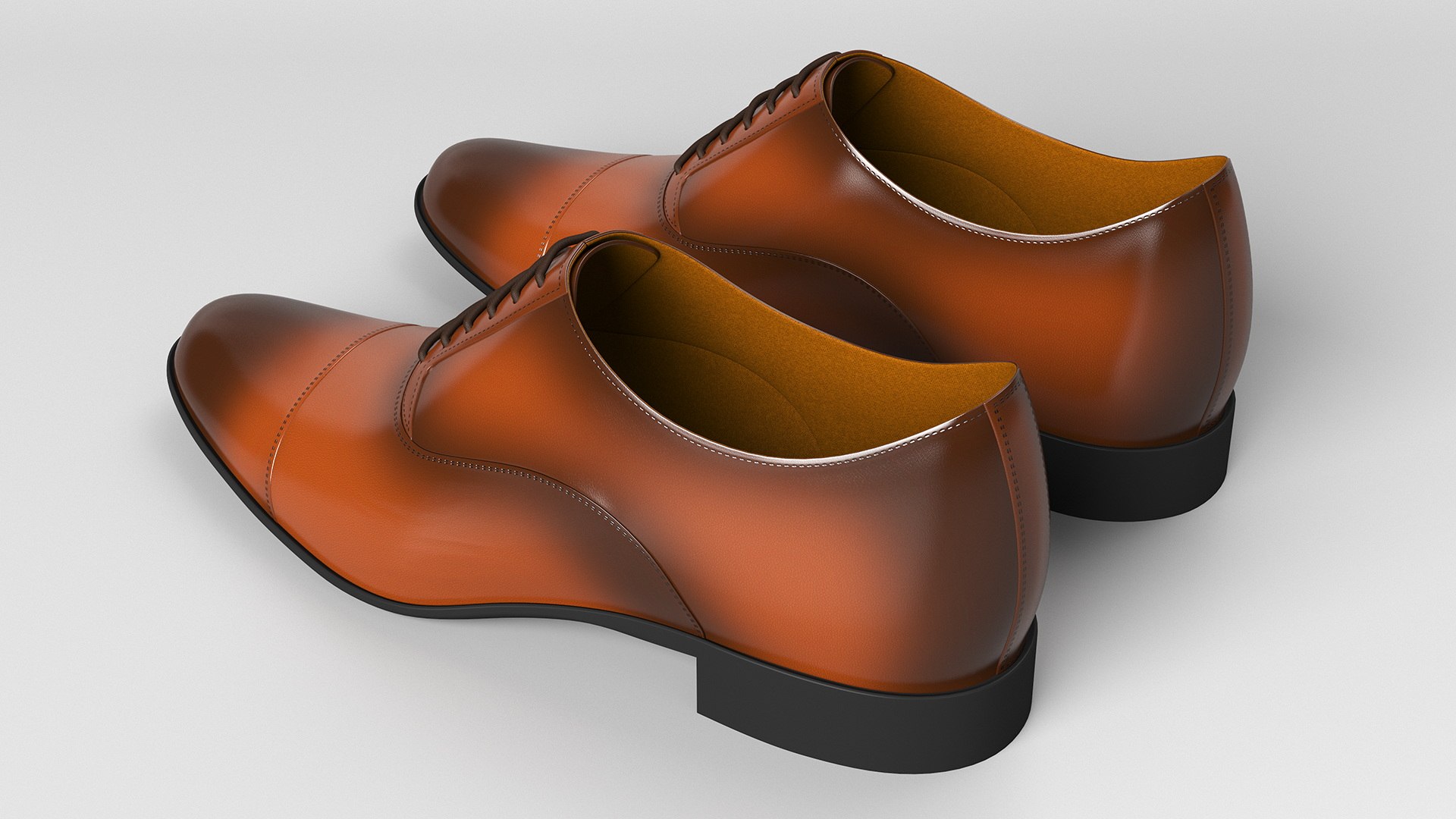 Men Leather Formal Shoes 3D Model - TurboSquid 2148460