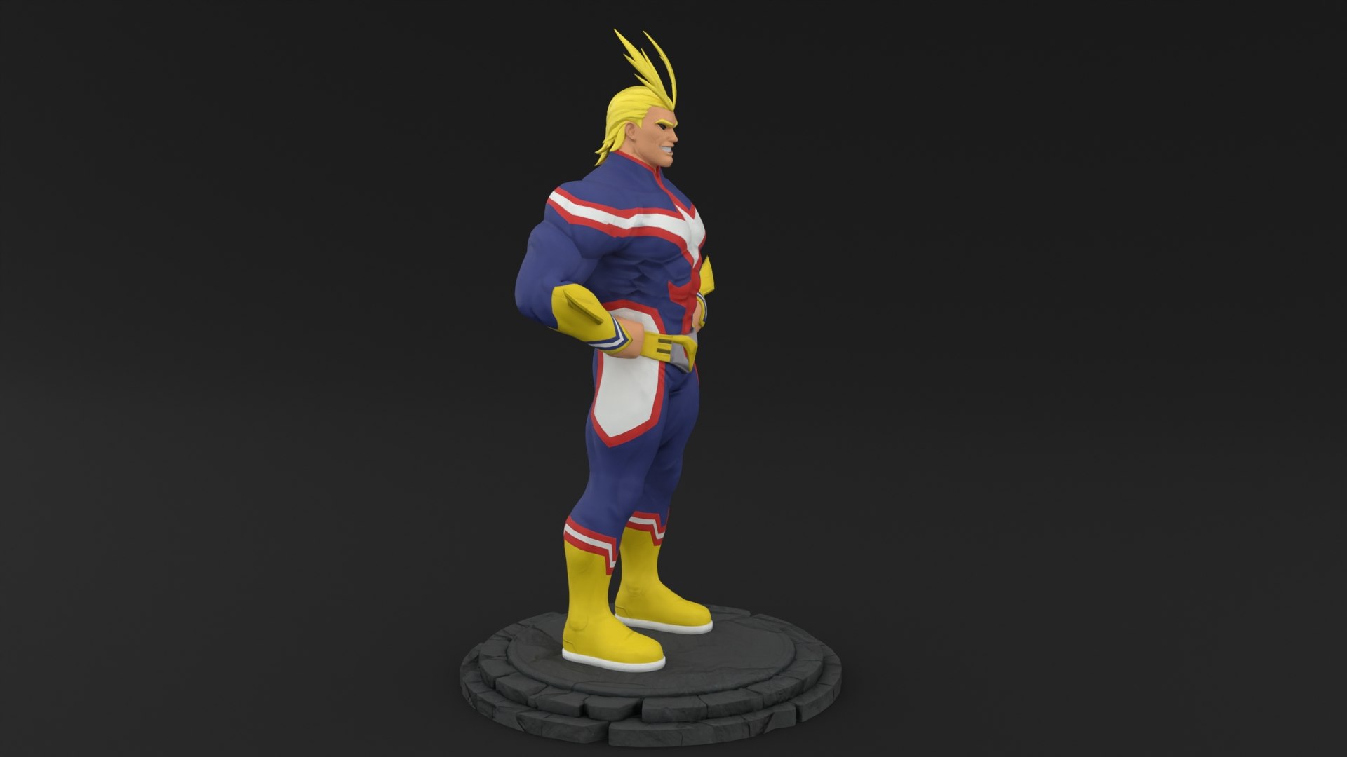 Power Pose Allmight Model - TurboSquid 2190414