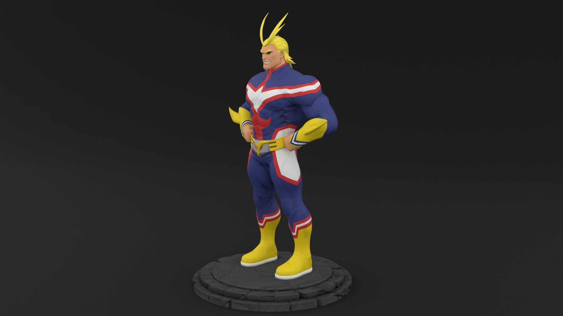 Power Pose Allmight Model - TurboSquid 2190414