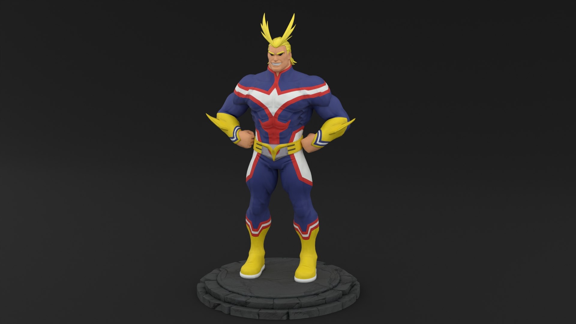 Power Pose Allmight Model - TurboSquid 2190414
