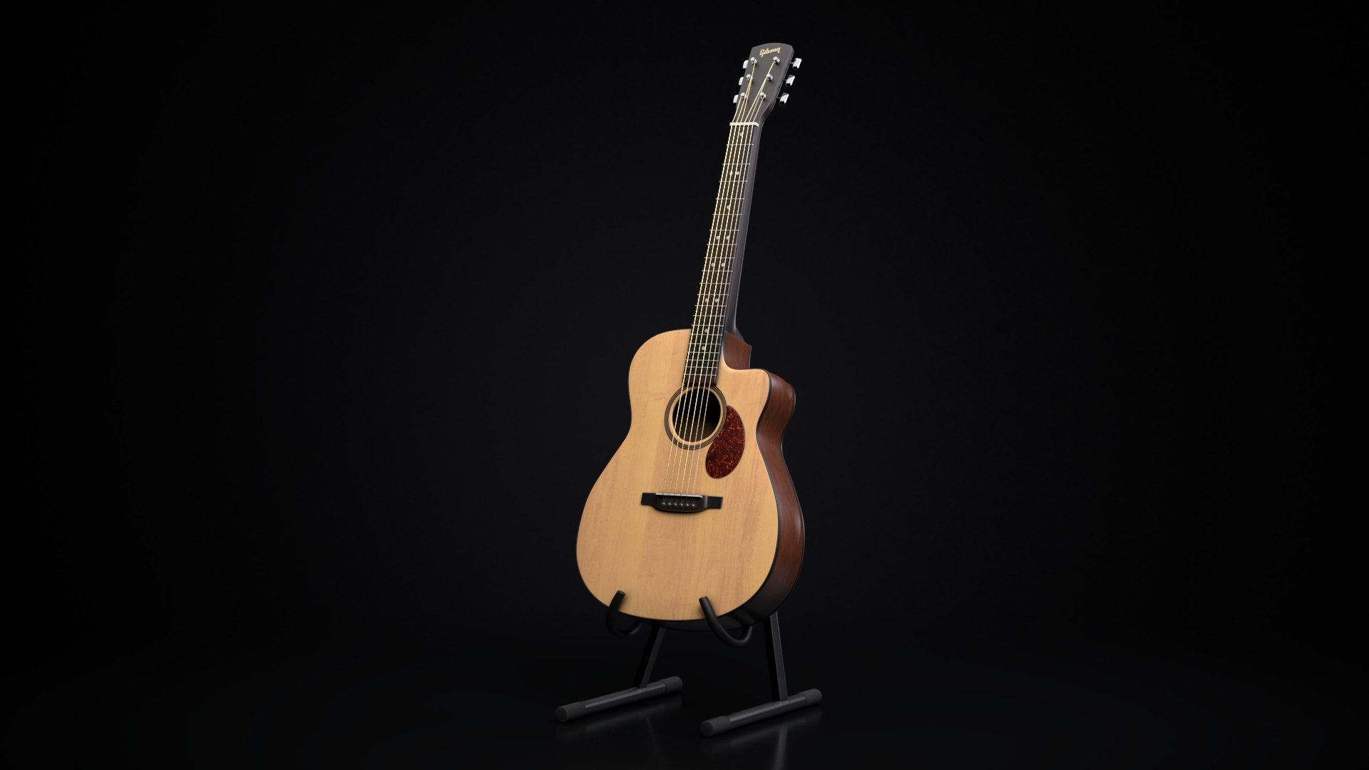 3D Acoustic Guitar V02 - TurboSquid 2057977