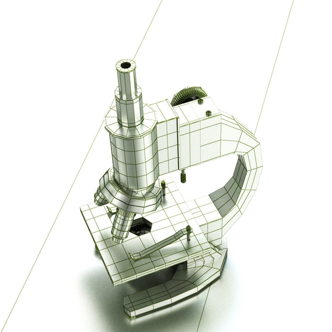 3d Model Of Microscope
