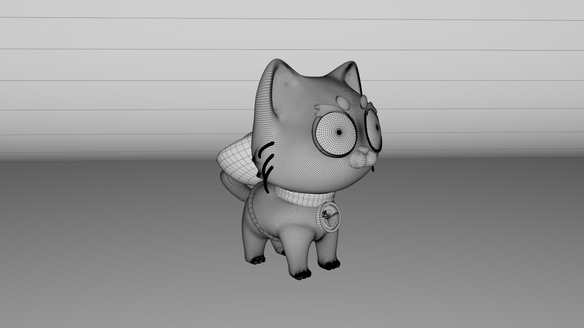Rigged Cartoon Cat Model - TurboSquid 2047928