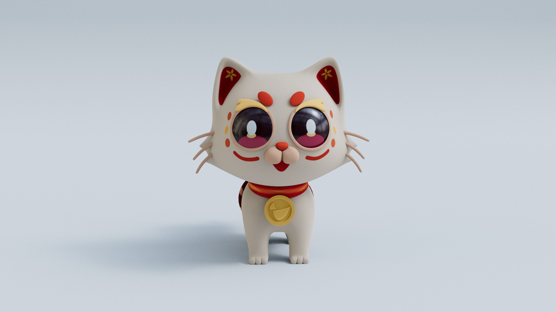 Rigged Cartoon Cat Model - TurboSquid 2047928