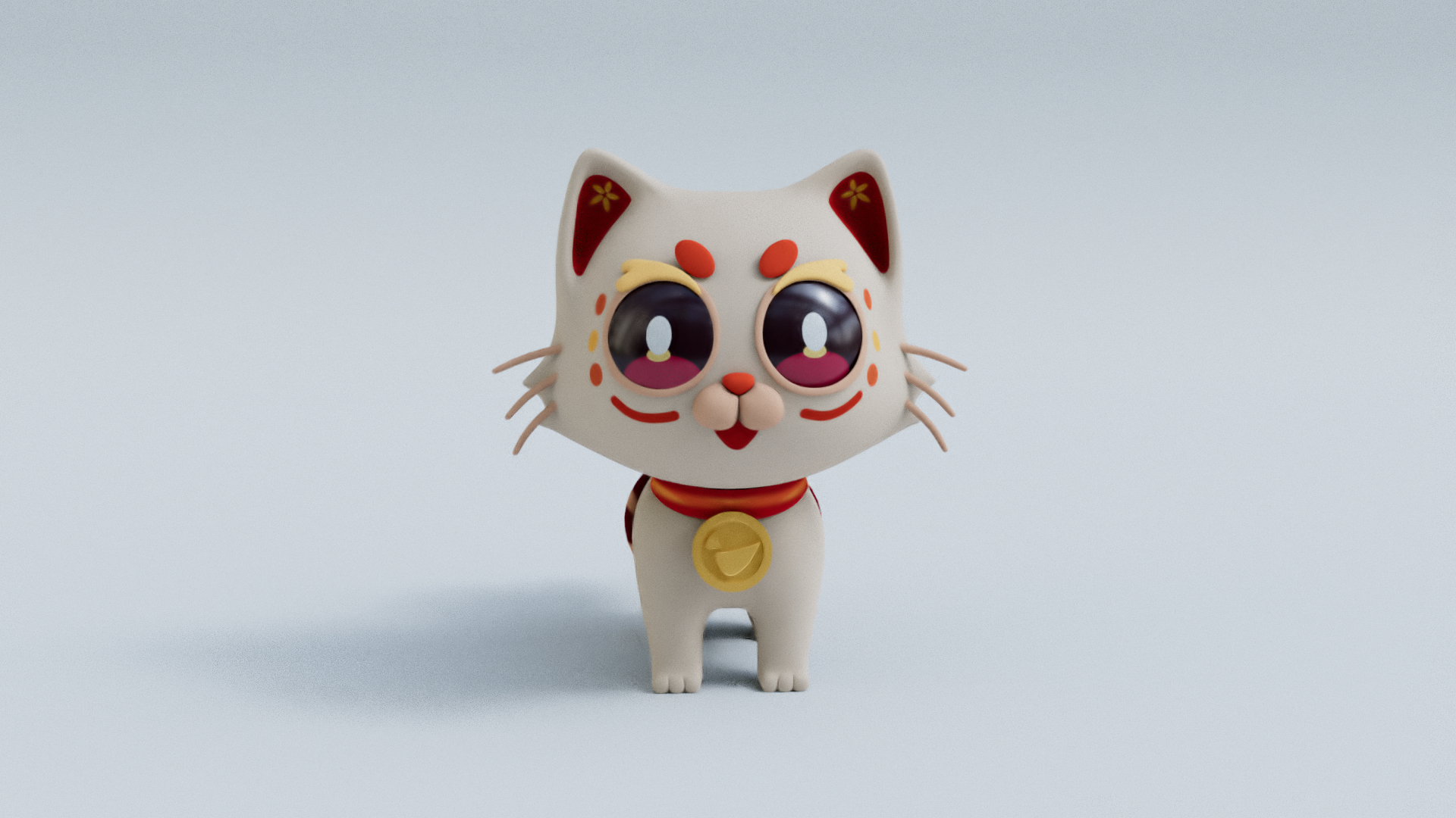Rigged Cartoon Cat Model - TurboSquid 2047928