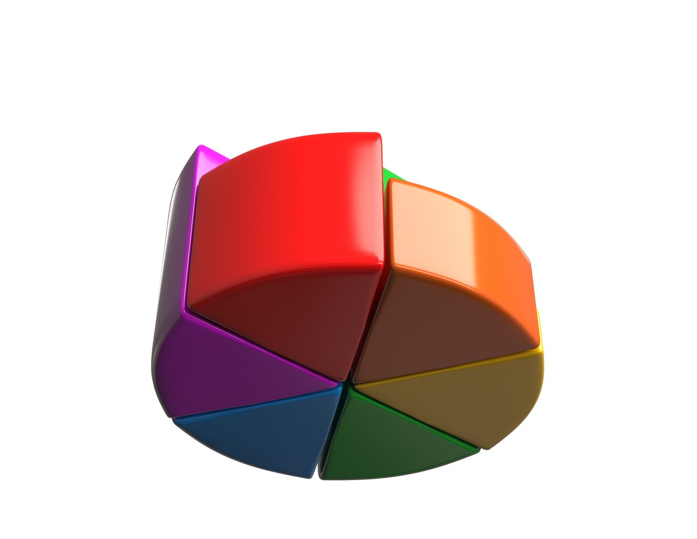 3D Pie Graph 2 Model - TurboSquid 1744672