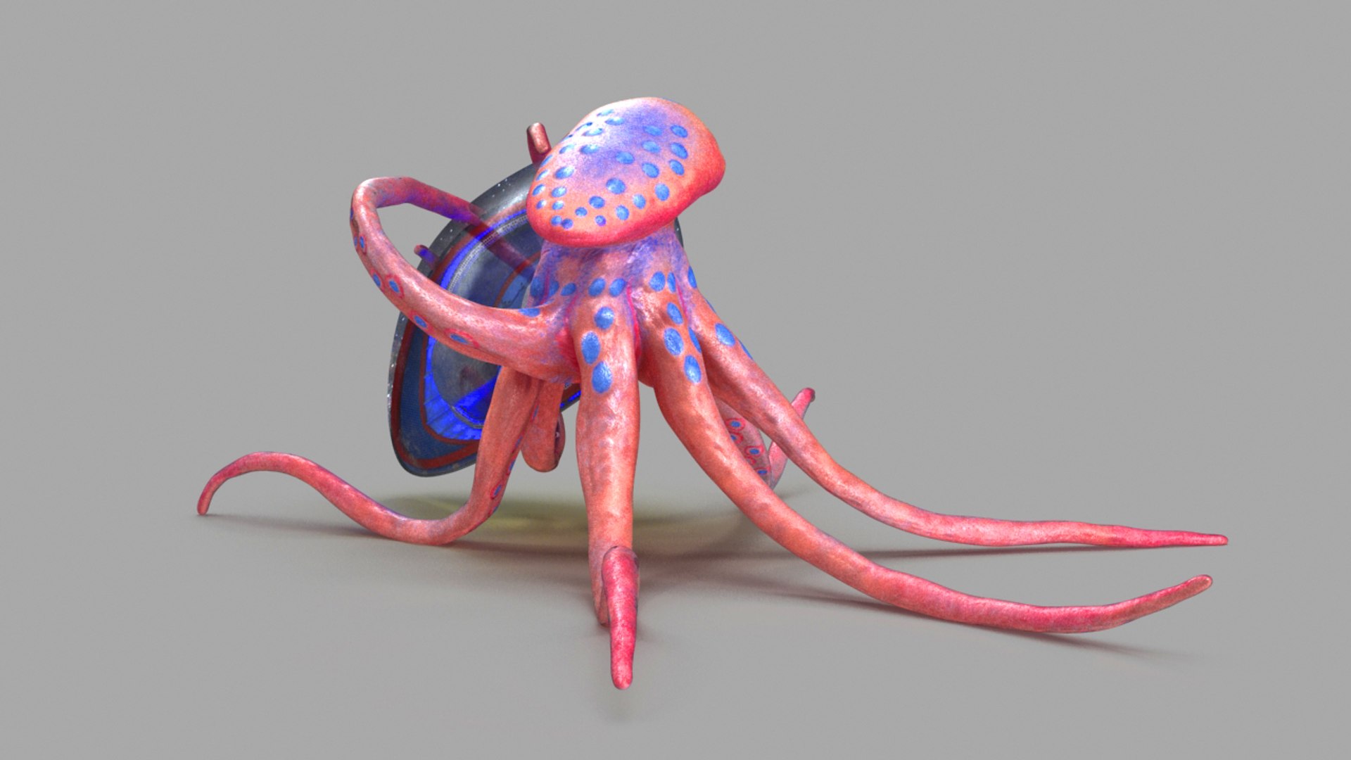 3D Model Realistic Space Octopus - TurboSquid 1384453