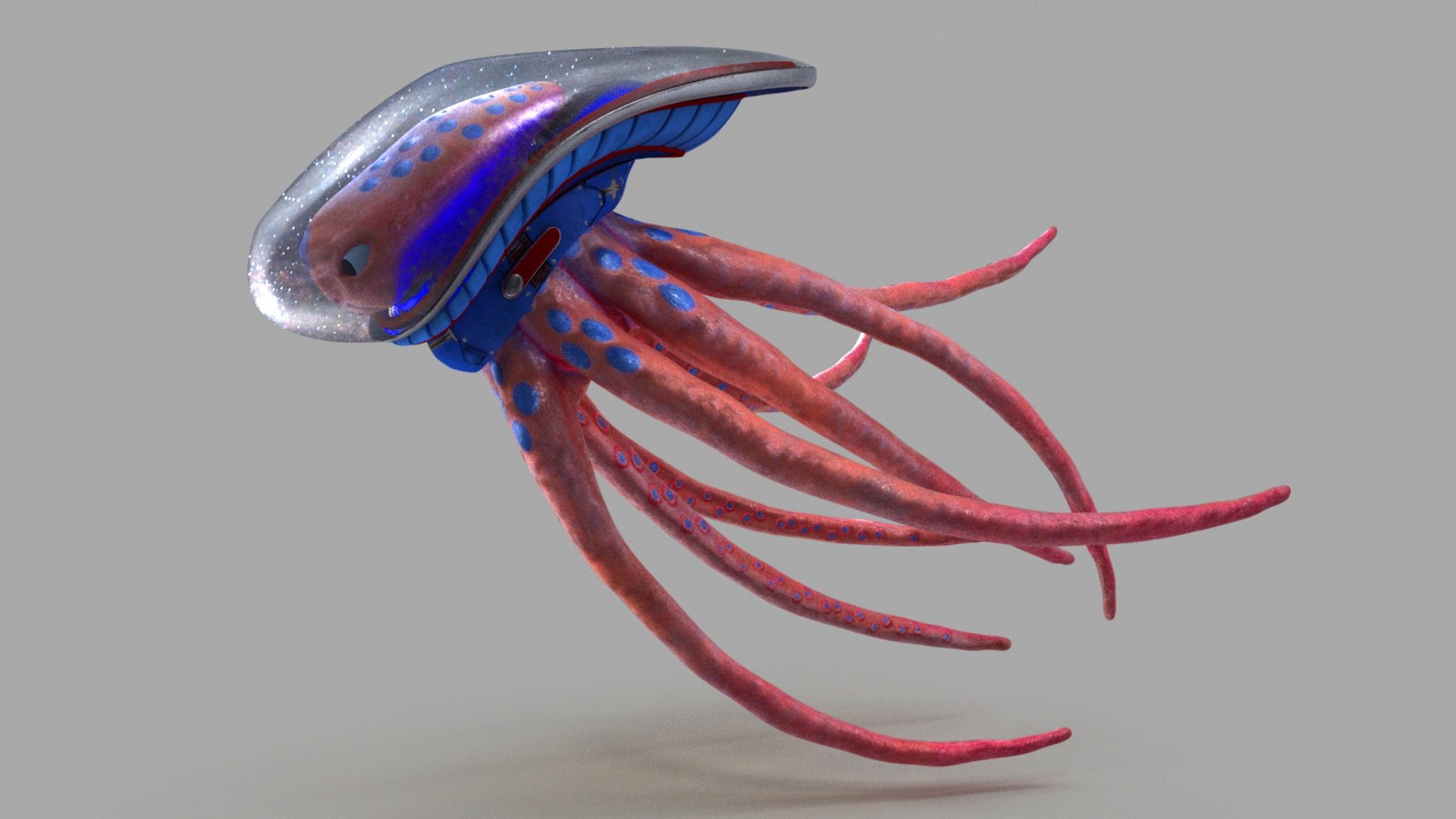 3D Model Realistic Space Octopus - TurboSquid 1384453