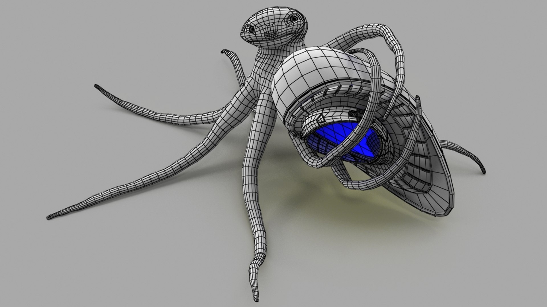3D Model Realistic Space Octopus - TurboSquid 1384453