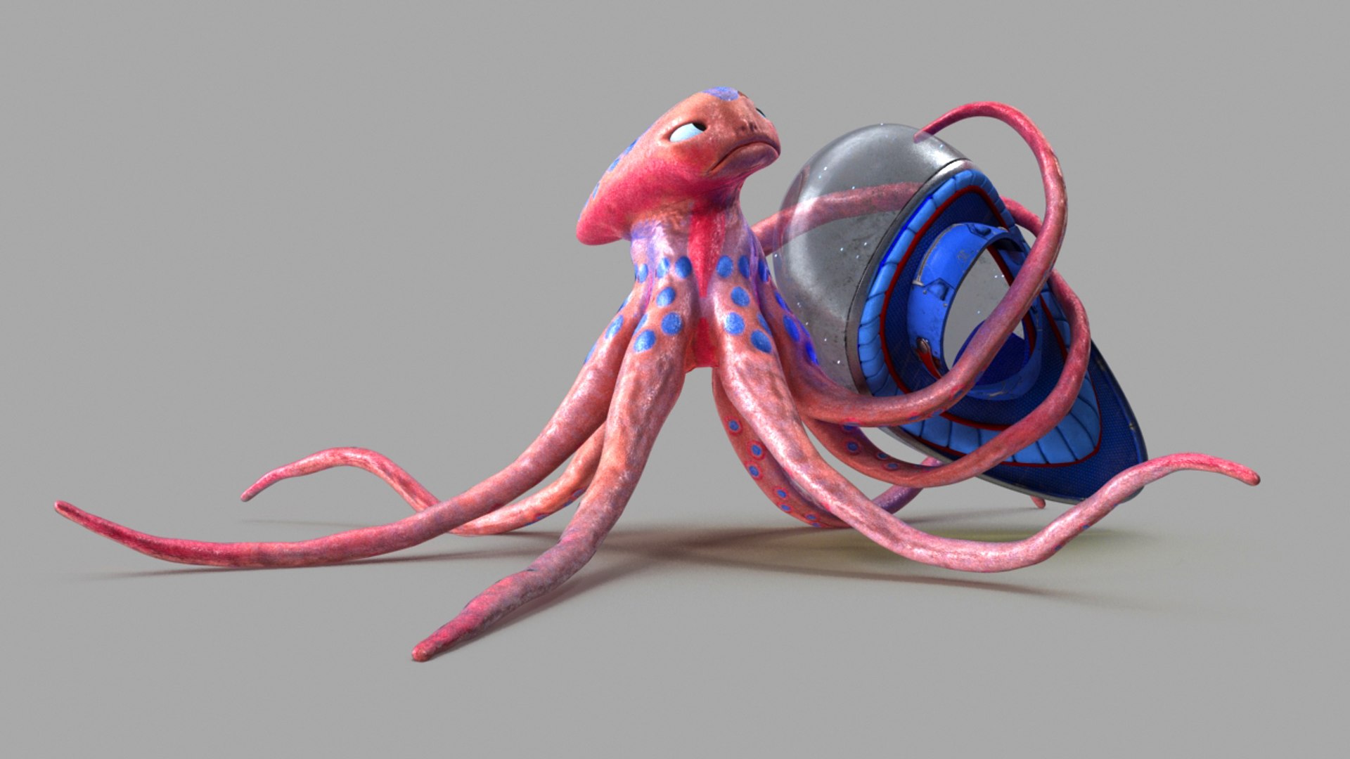 3D Model Realistic Space Octopus - TurboSquid 1384453
