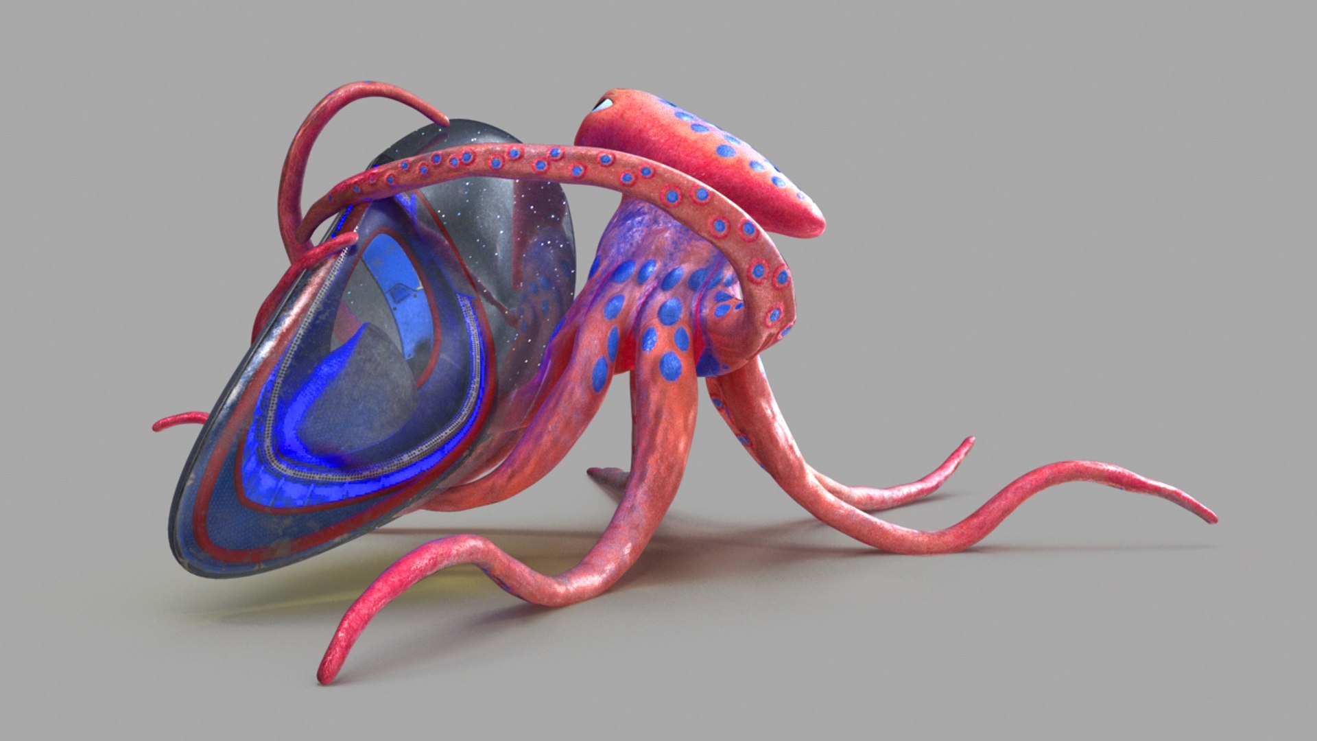 3D Model Realistic Space Octopus - TurboSquid 1384453