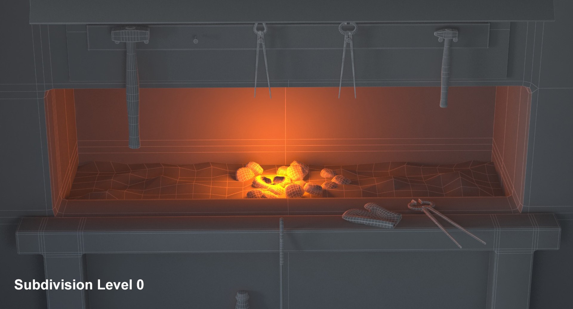 Cartoon Medieval Forge Model - TurboSquid 1350620