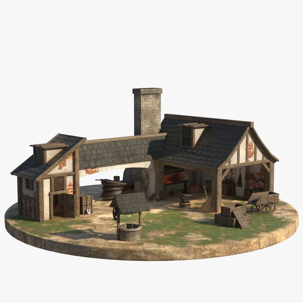 modelo 3d Forja medieval de dibujos animados - TurboSquid 1350620