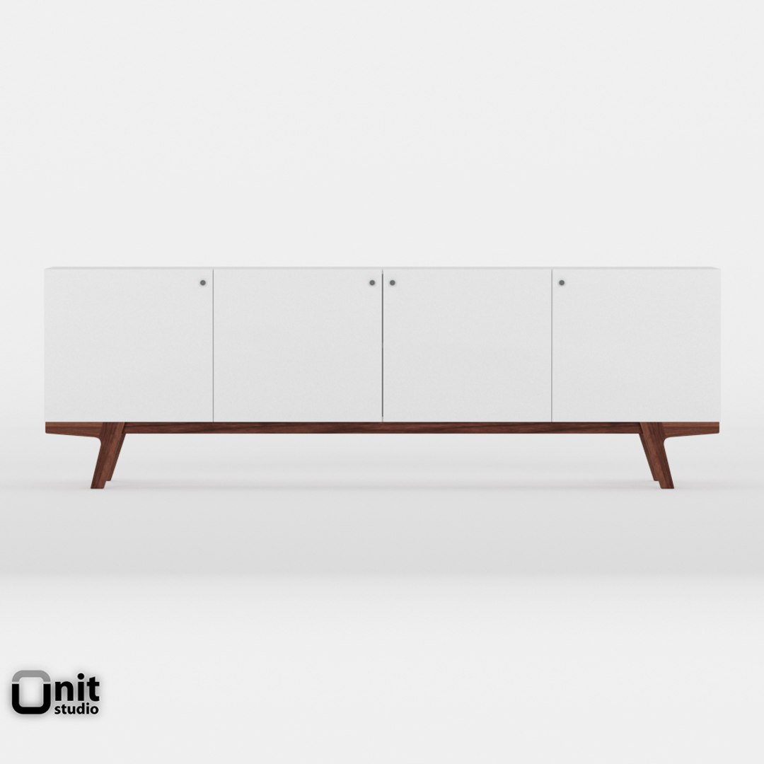 Scandinavian Modernism Consolle 80 3D Model - TurboSquid 1253478