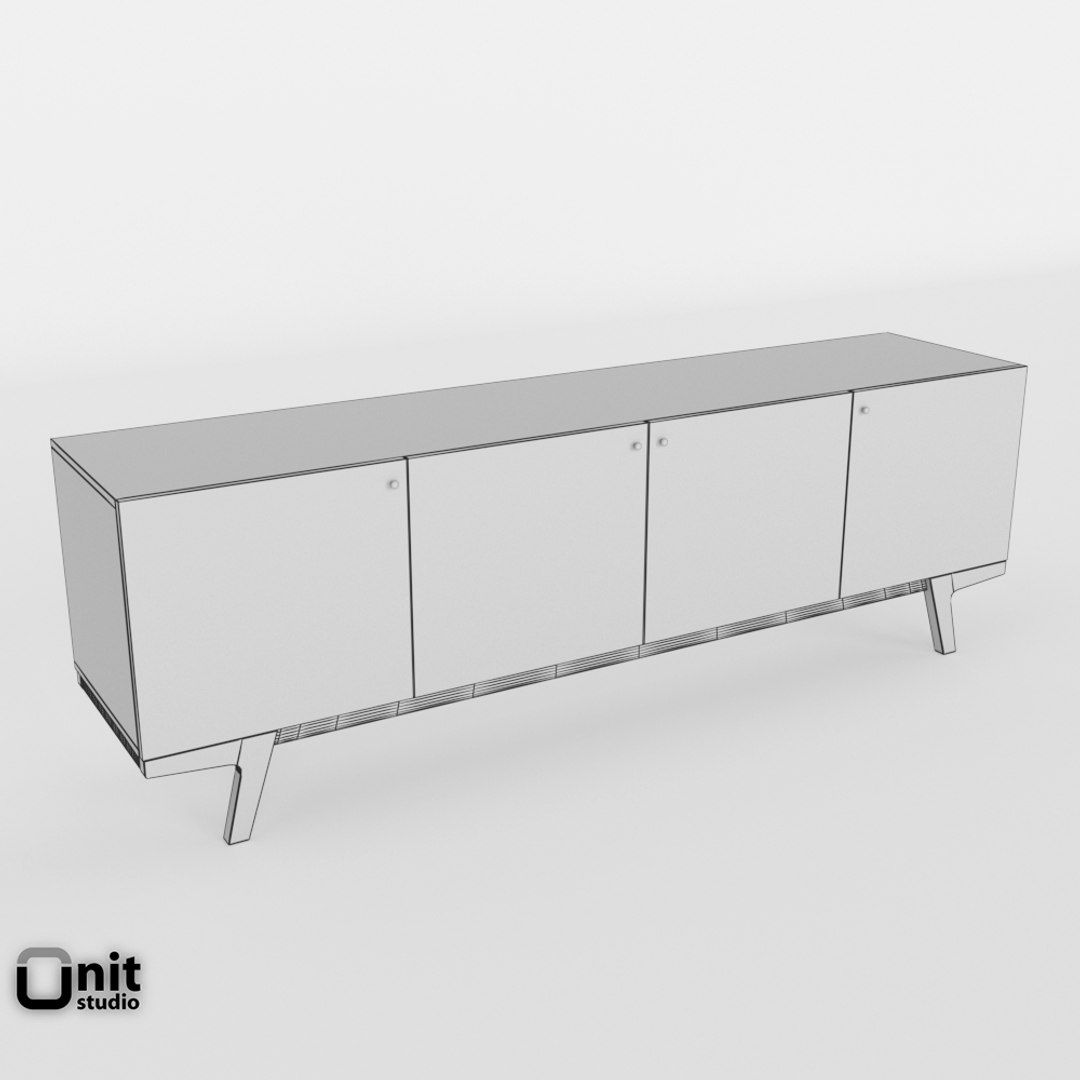 Scandinavian Modernism Consolle 80 3D Model - TurboSquid 1253478