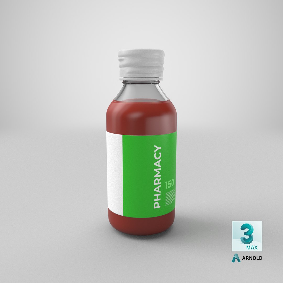 3D Model Syrup Bottle - TurboSquid 1652254