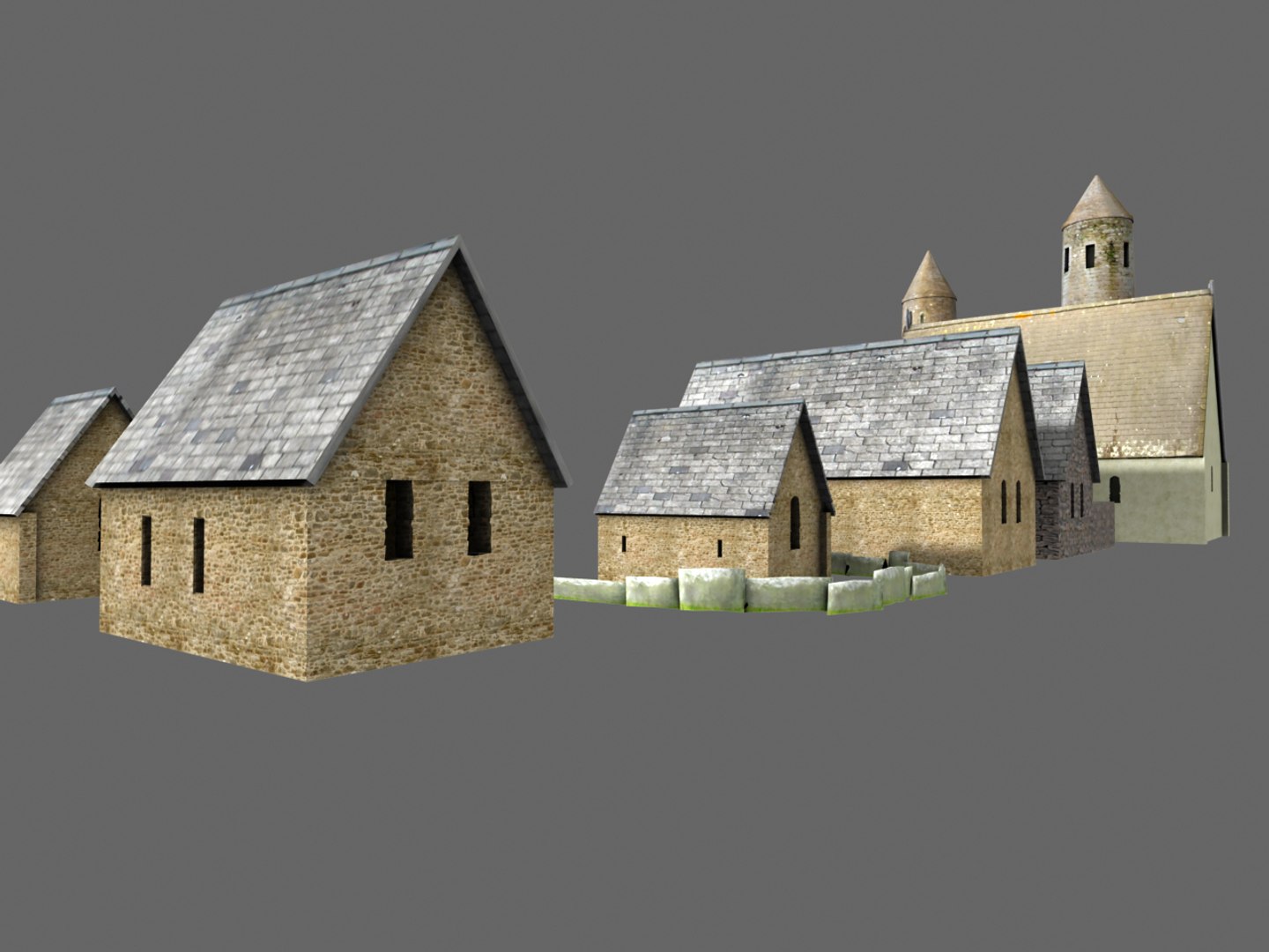 Churches Towers Crosses 3d Obj