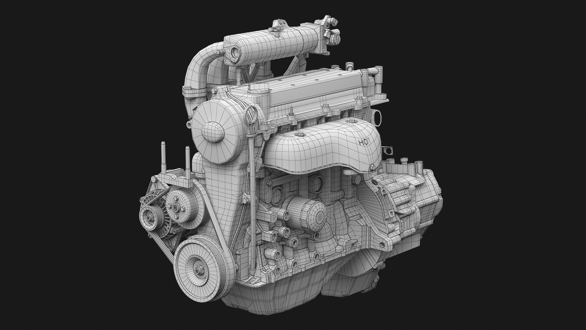 Dune Buggy Engine 3D - TurboSquid 2003160