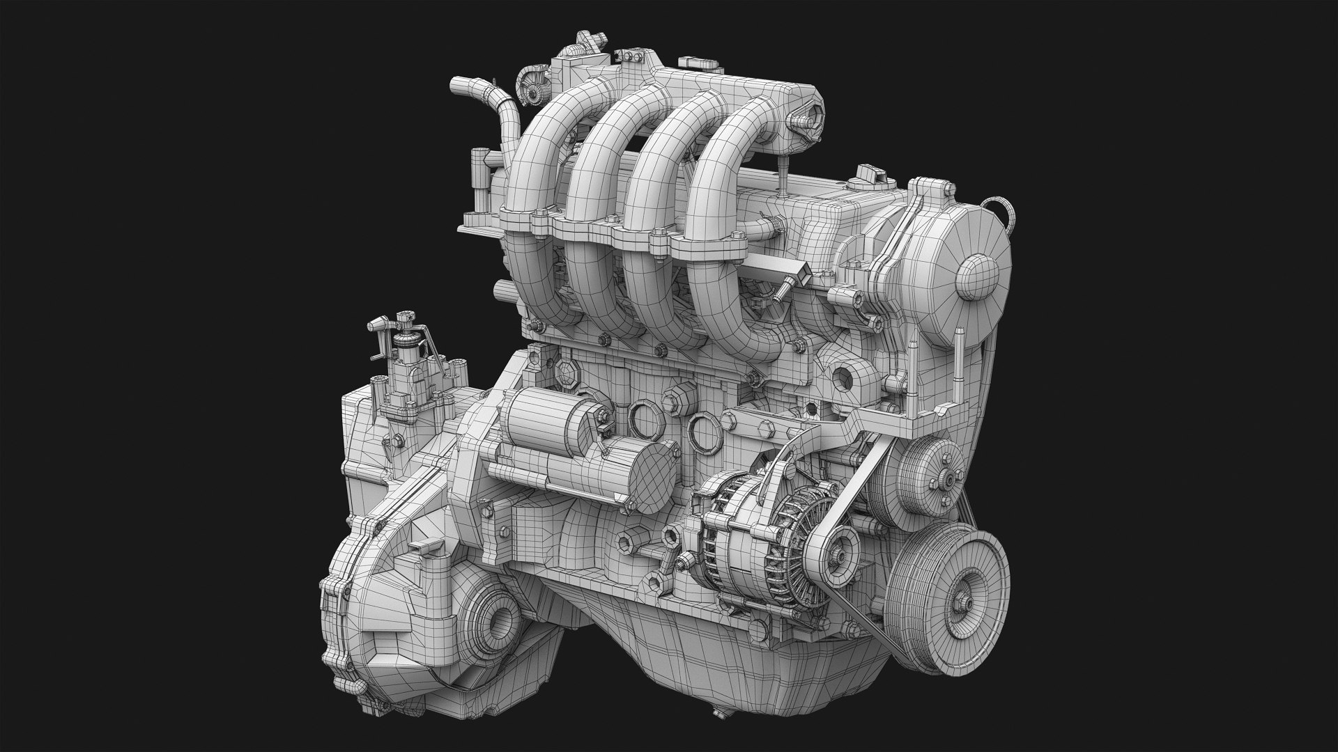 Dune Buggy Engine 3D - TurboSquid 2003160