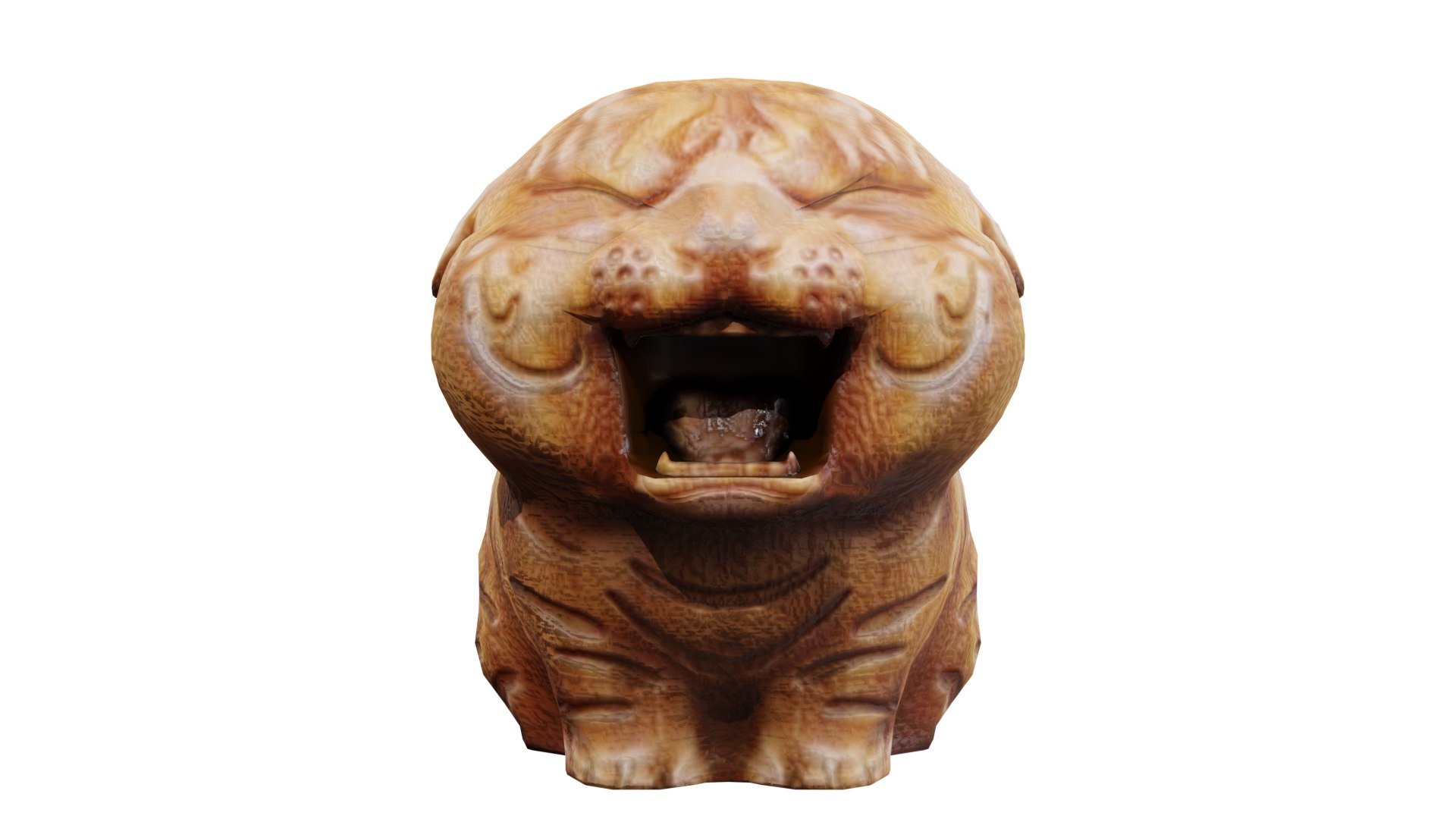 3D Wood Tiger - TurboSquid 2214630