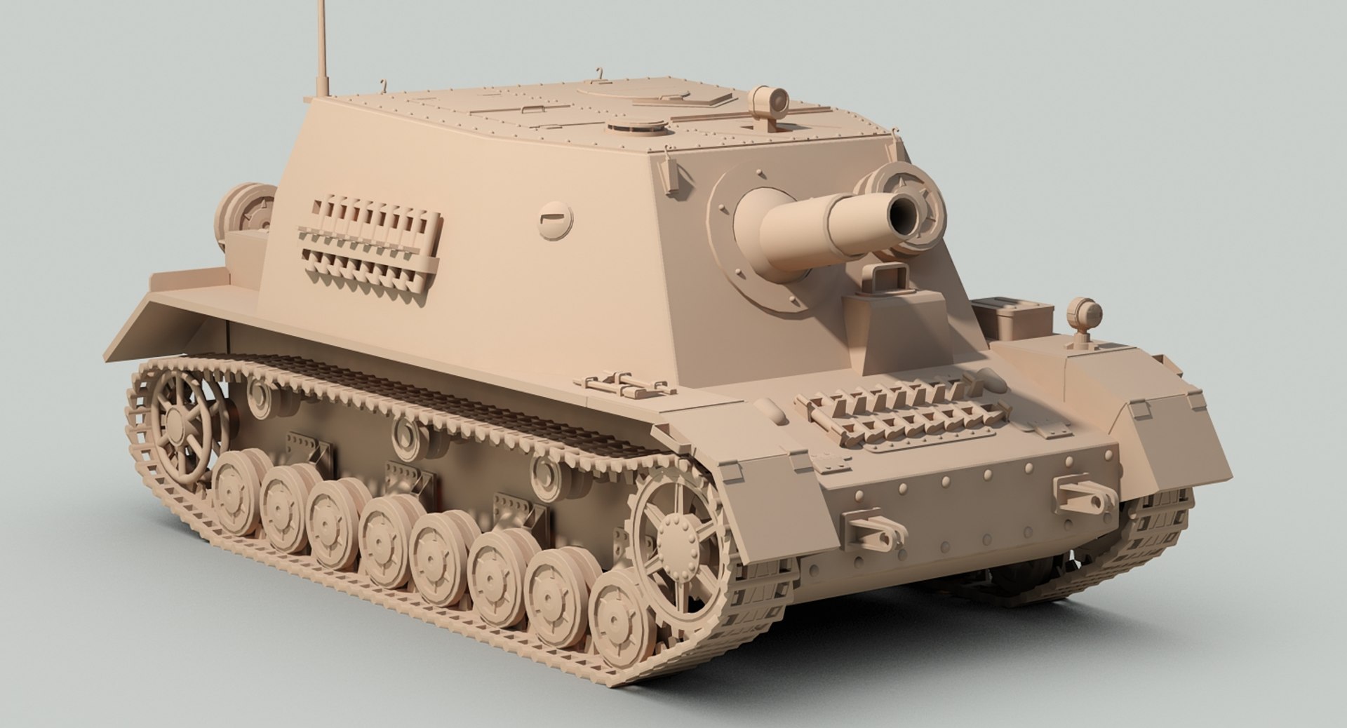Ww2 German Sturmpanzer 3D Model - TurboSquid 1200948