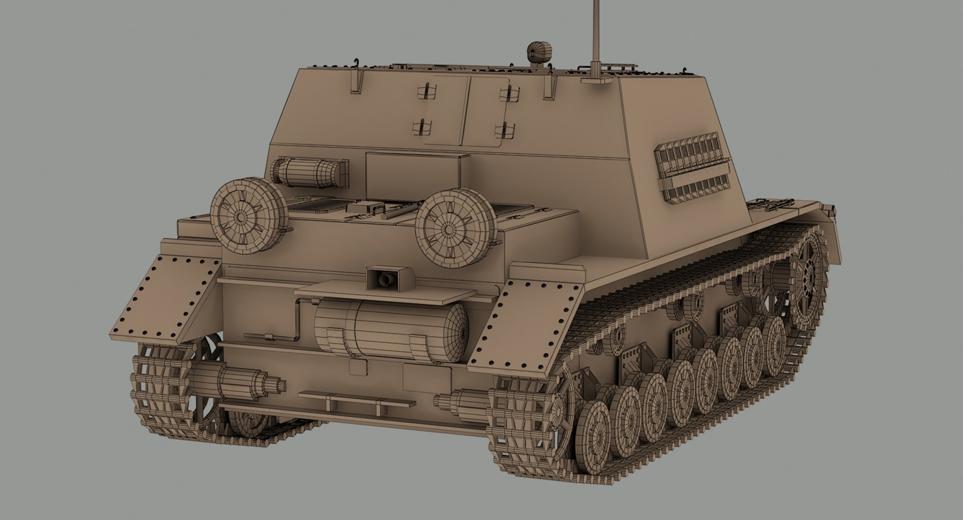 Ww2 German Sturmpanzer 3D Model - TurboSquid 1200948