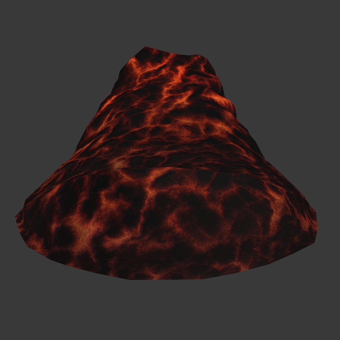 3D Volcano Mountain Landscape - TurboSquid 1647596