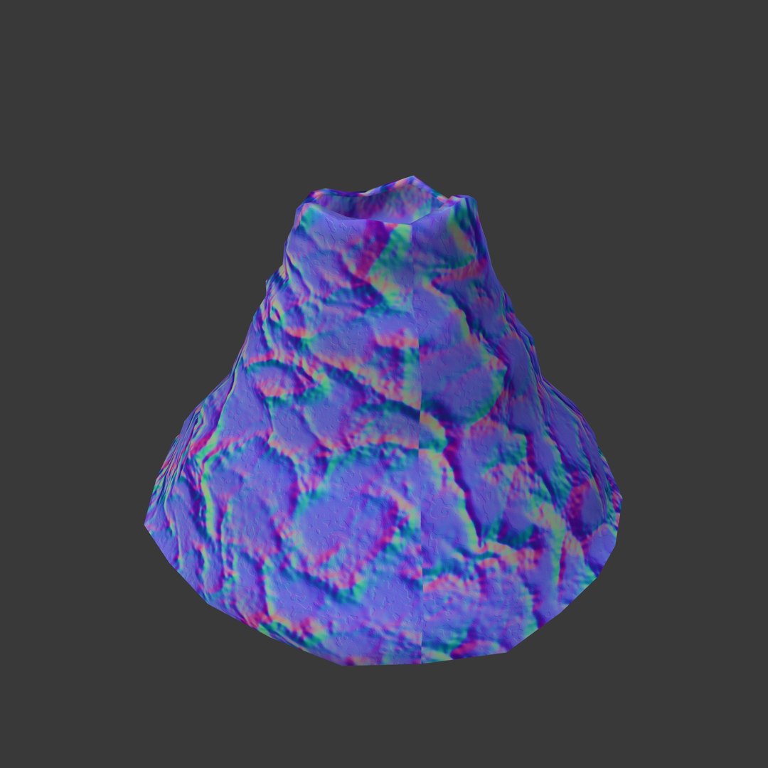3D Volcano Mountain Landscape - TurboSquid 1647596