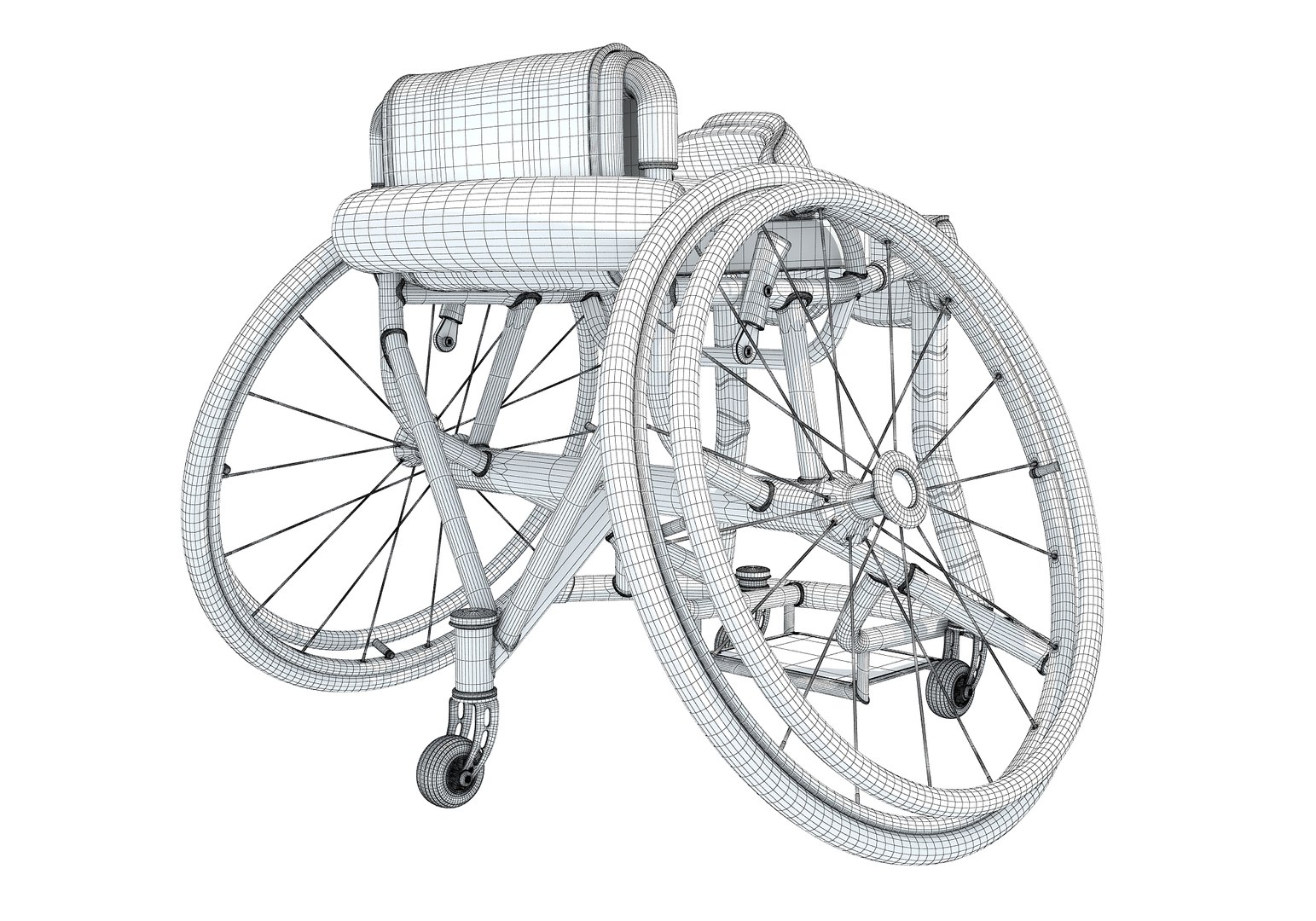 3D Model Sport Wheelchair - TurboSquid 1850491