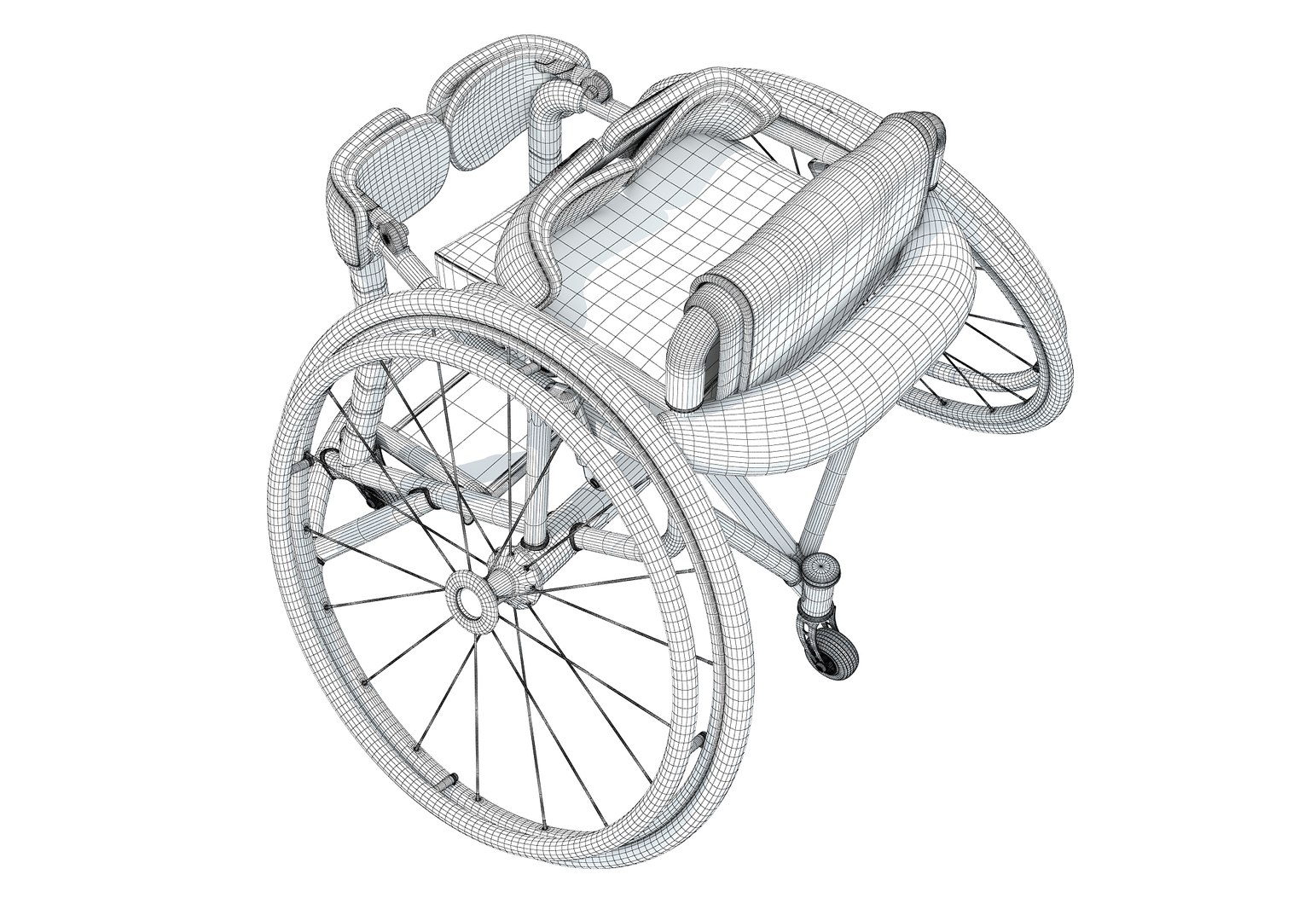 3D Model Sport Wheelchair - TurboSquid 1850491