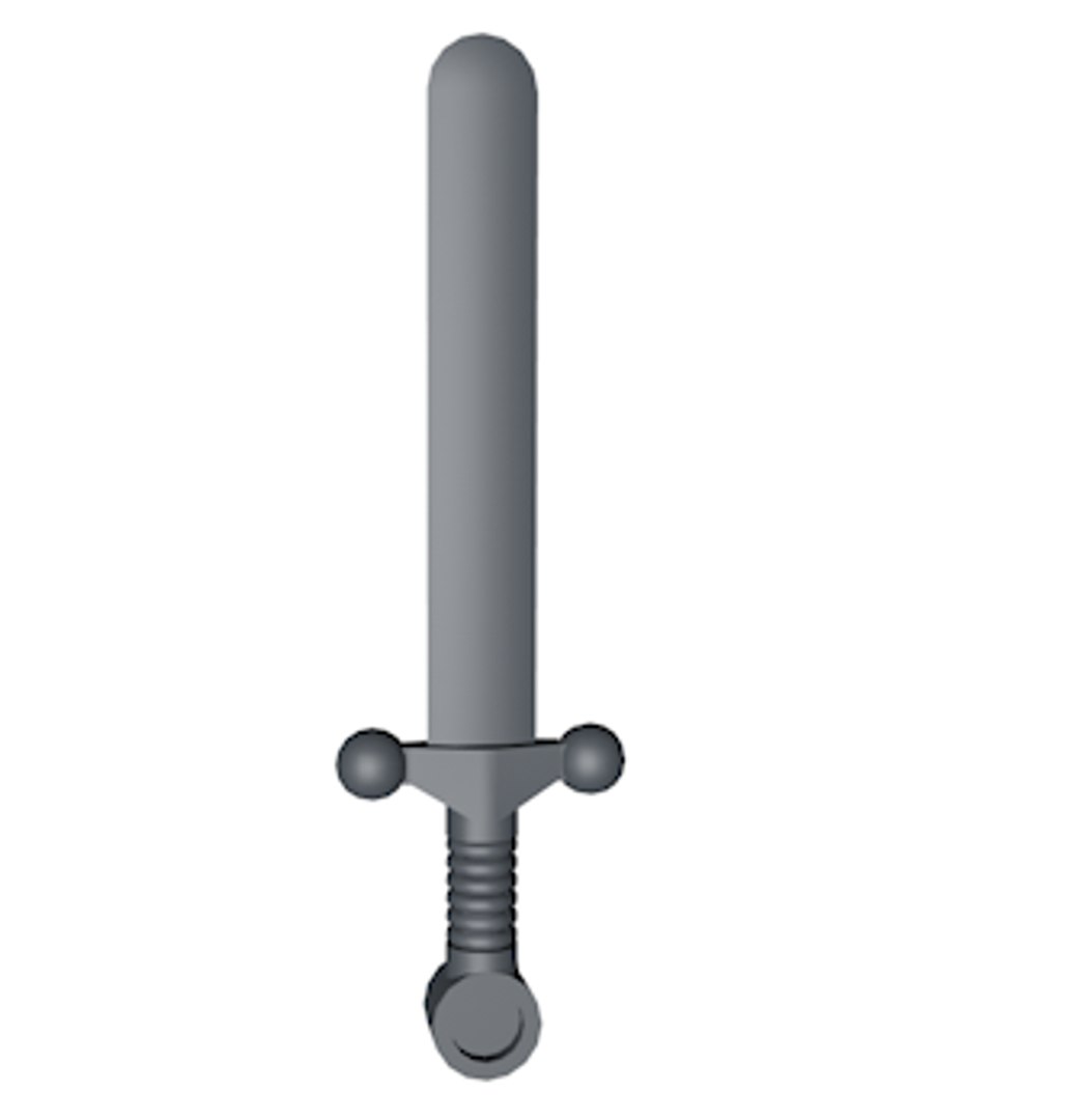 3d Lego Longsword