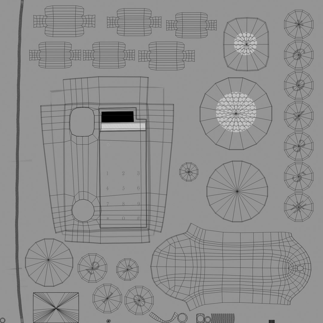 3D Model Land Phone - TurboSquid 2269865
