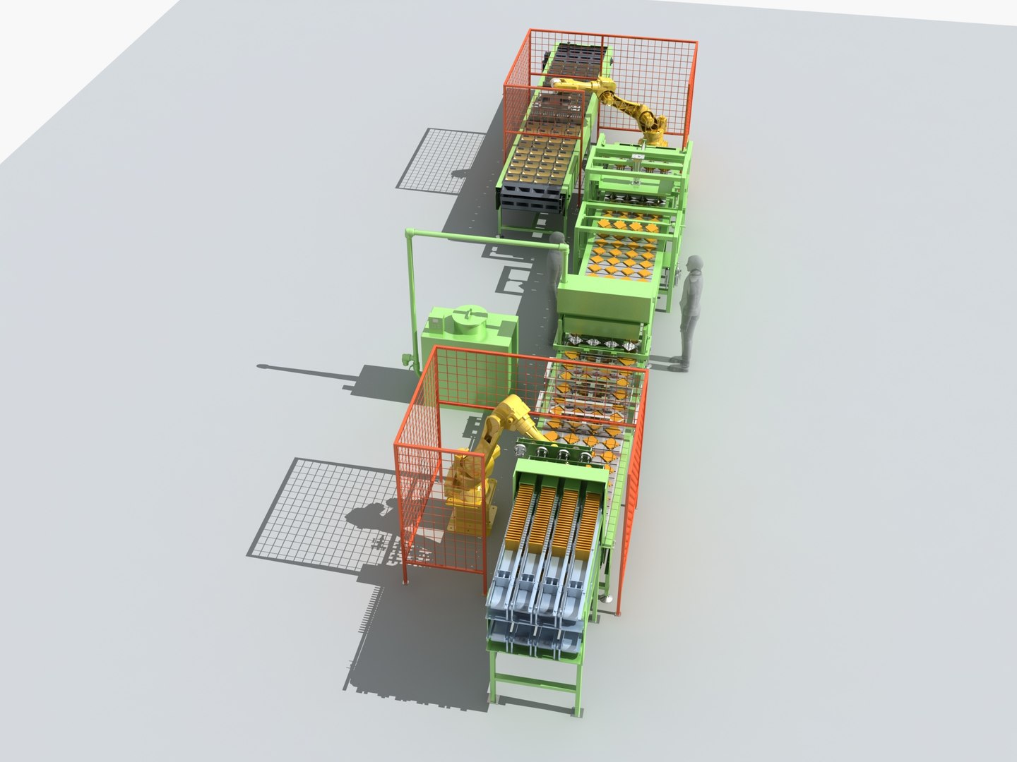Industrial Equipment 17 - Sandwich Burger Production Line 3D model ...