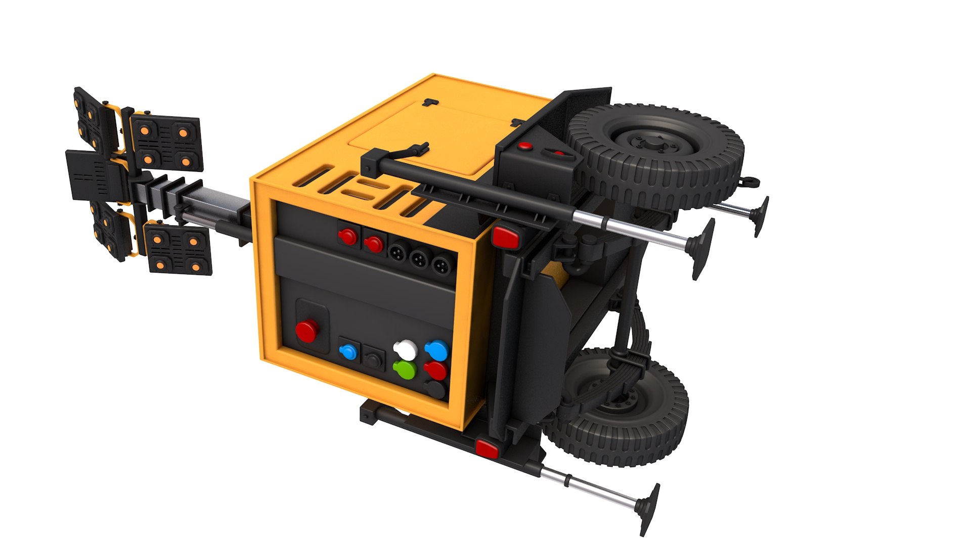 Mobile Construction Light Generator 3D Model - TurboSquid 2035091