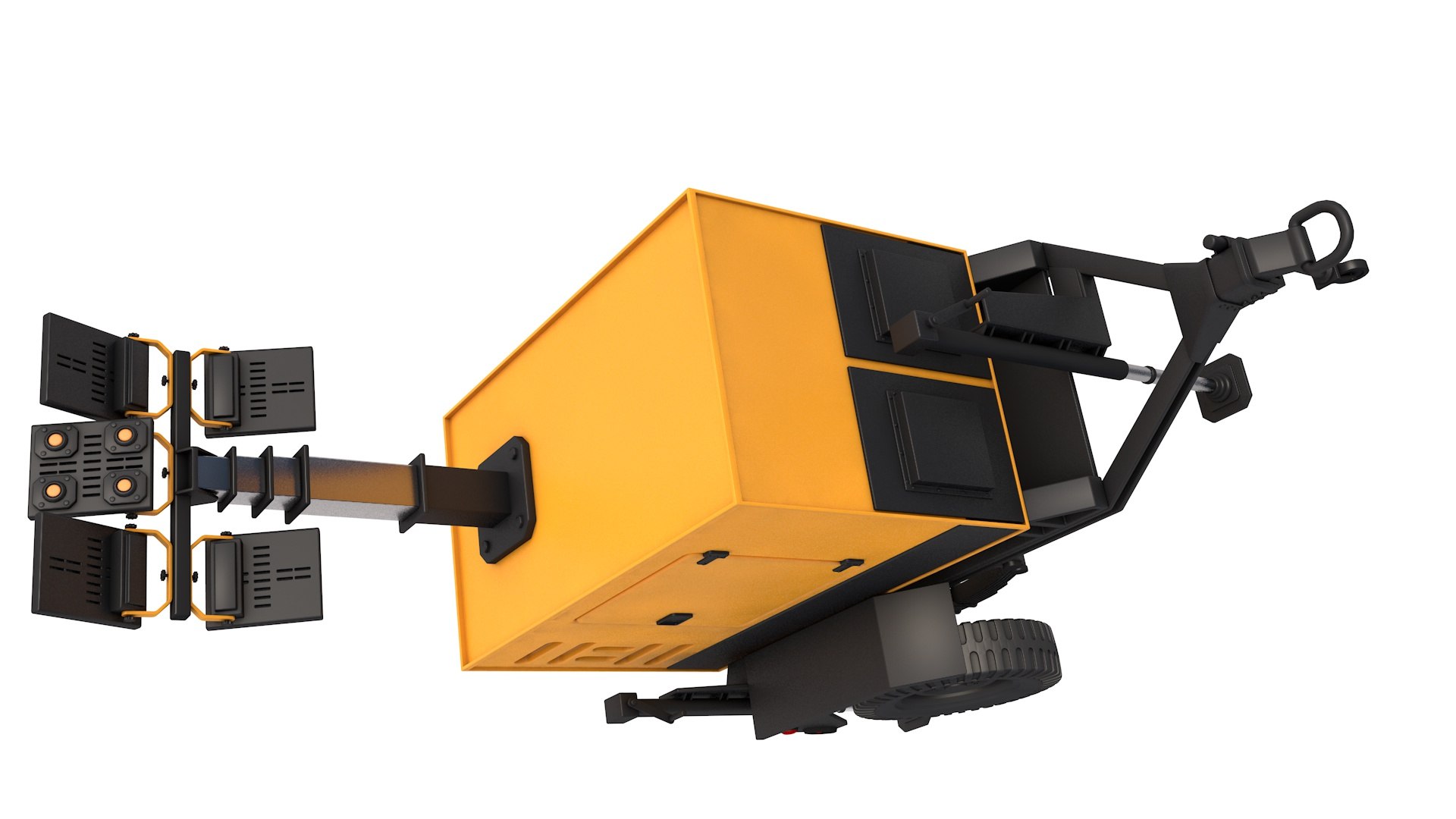 Mobile Construction Light Generator 3D Model - TurboSquid 2035091