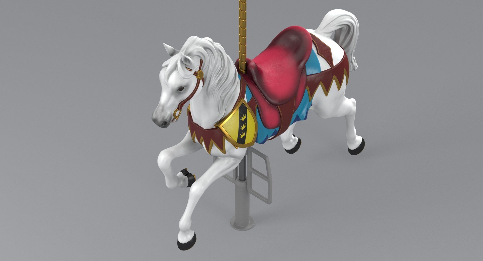 3D Carousel Horse - TurboSquid 1347526