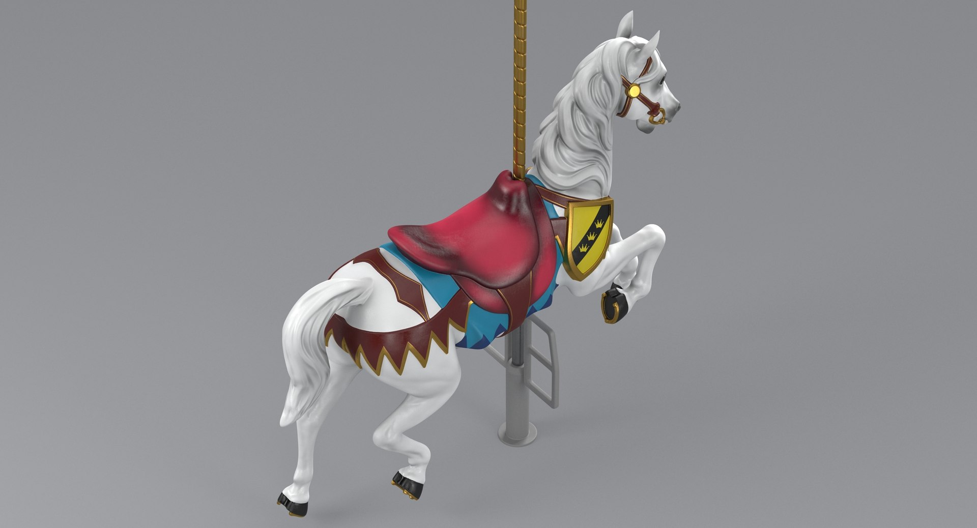 3D Carousel Horse - TurboSquid 1347526