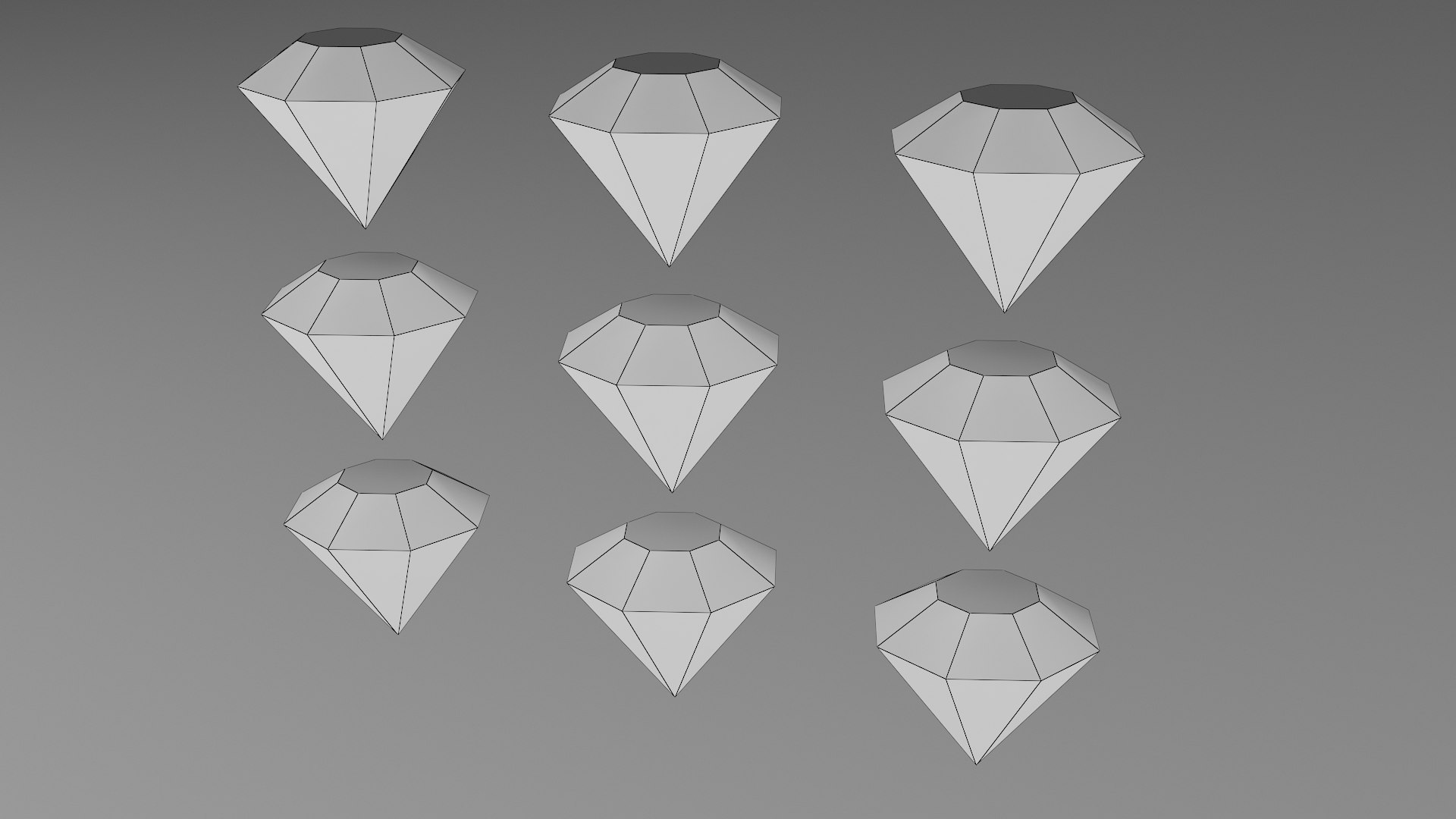 3D LOW POLY DIAMOND Model - TurboSquid 1991204