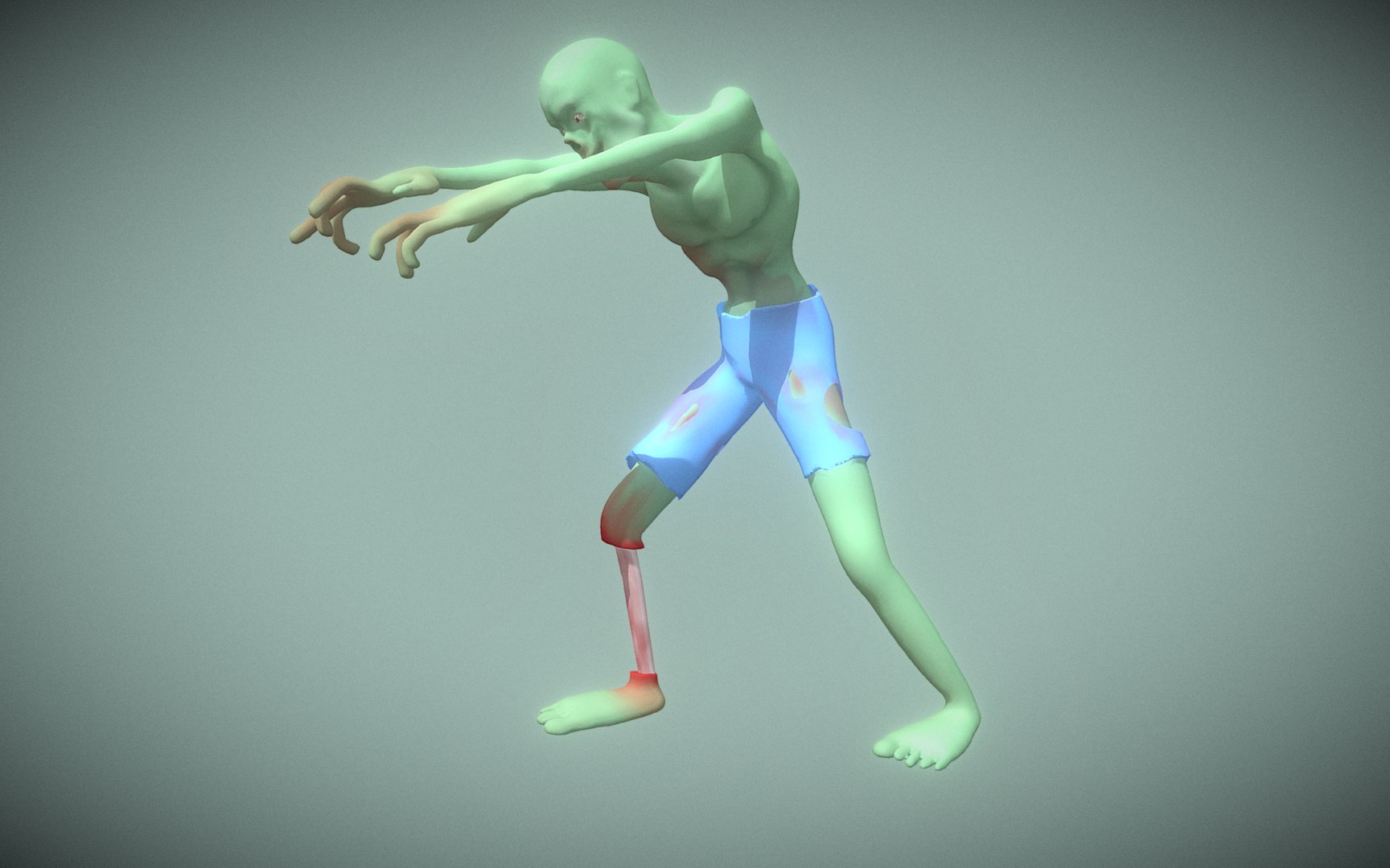 3D Model Zombie - Male - Animated - TurboSquid 2148263
