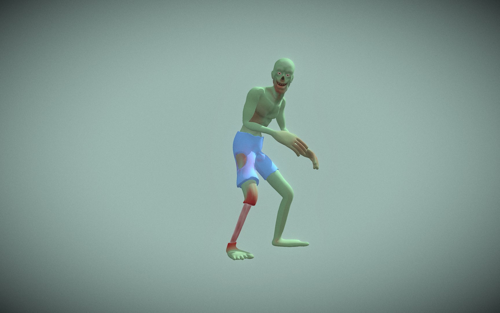 3D Model Zombie - Male - Animated - TurboSquid 2148263