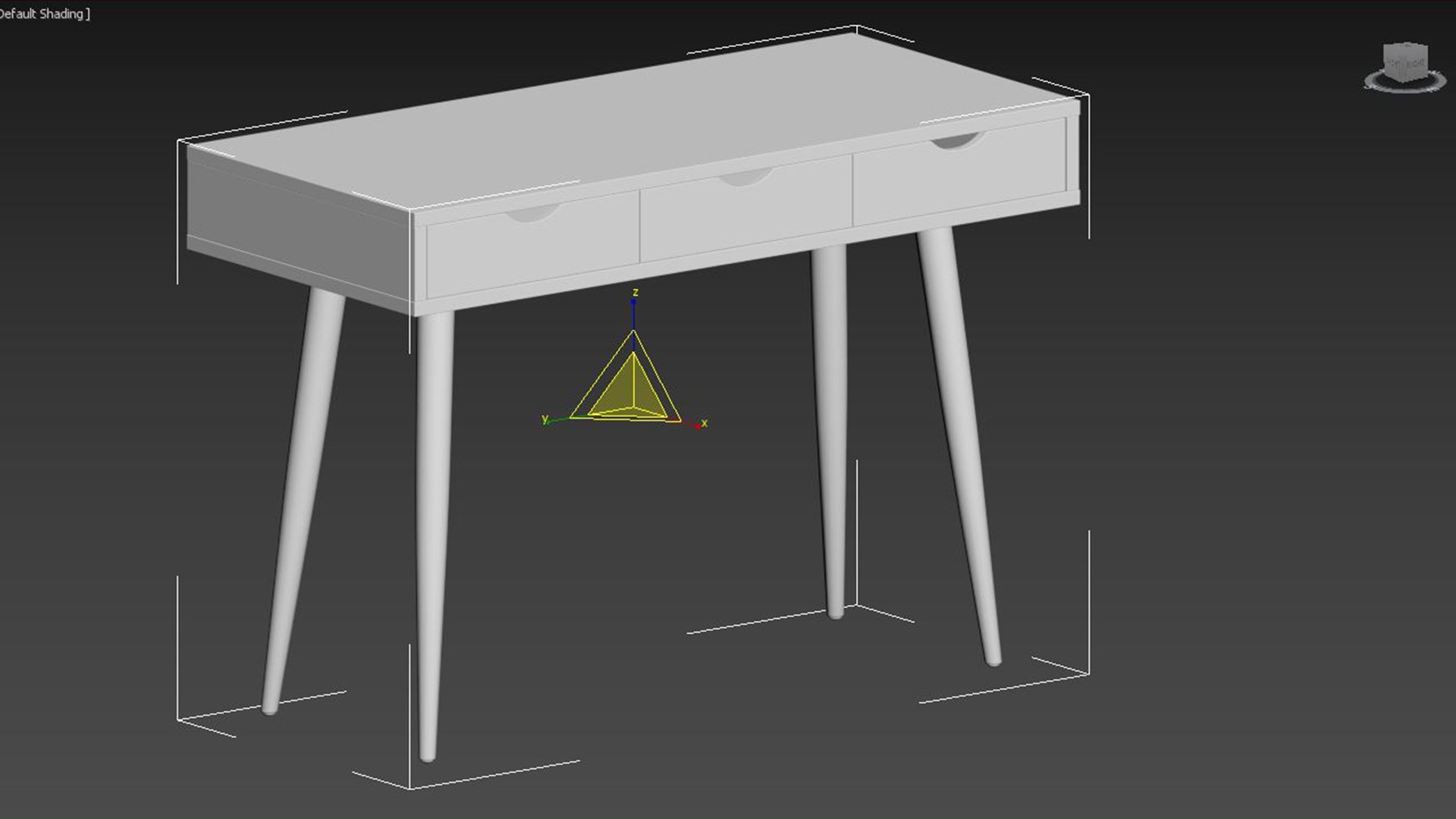 3D Neptune desk white model - TurboSquid 1913273